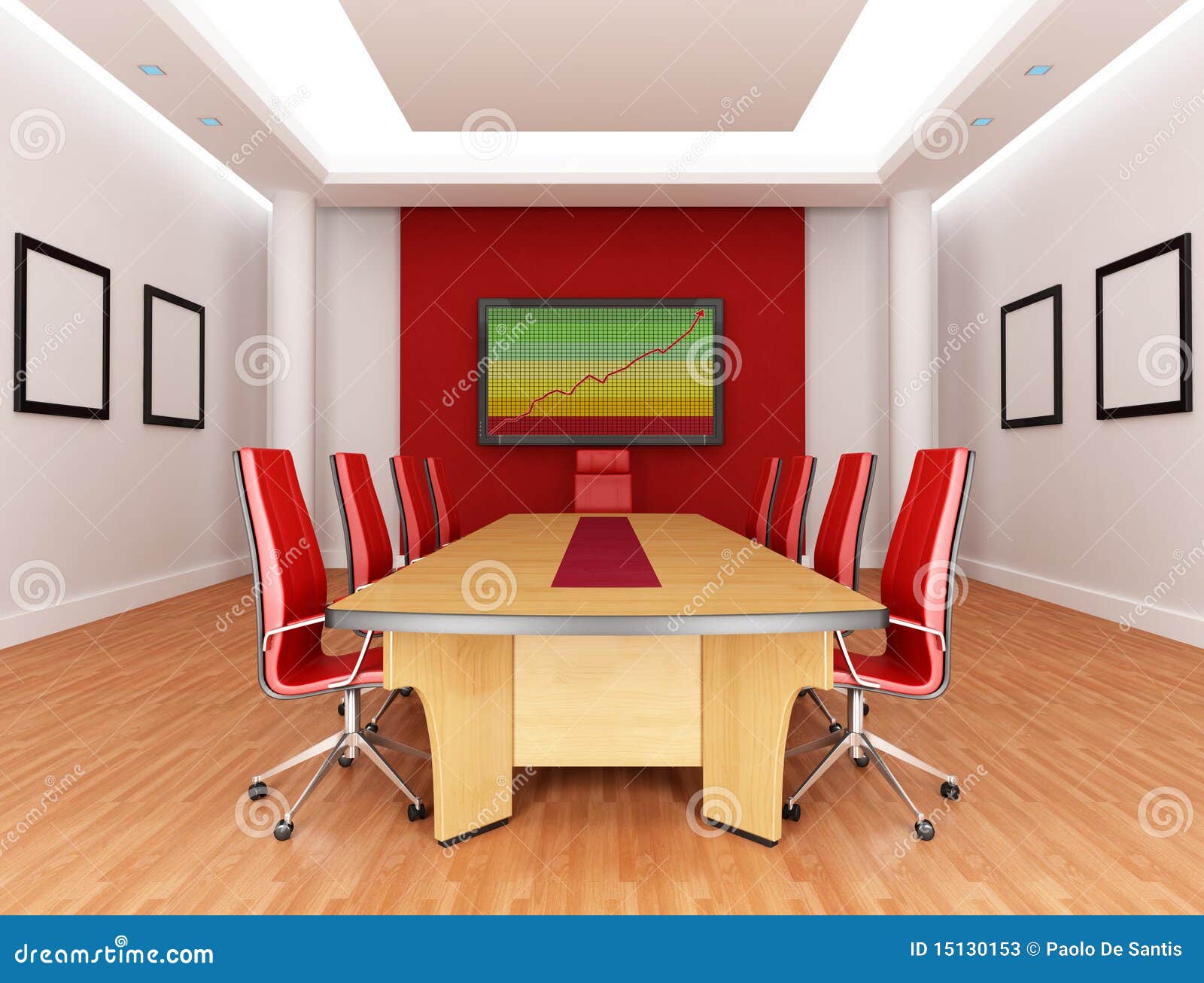 Red boardroom stock illustration. Illustration of discussion - 15130153