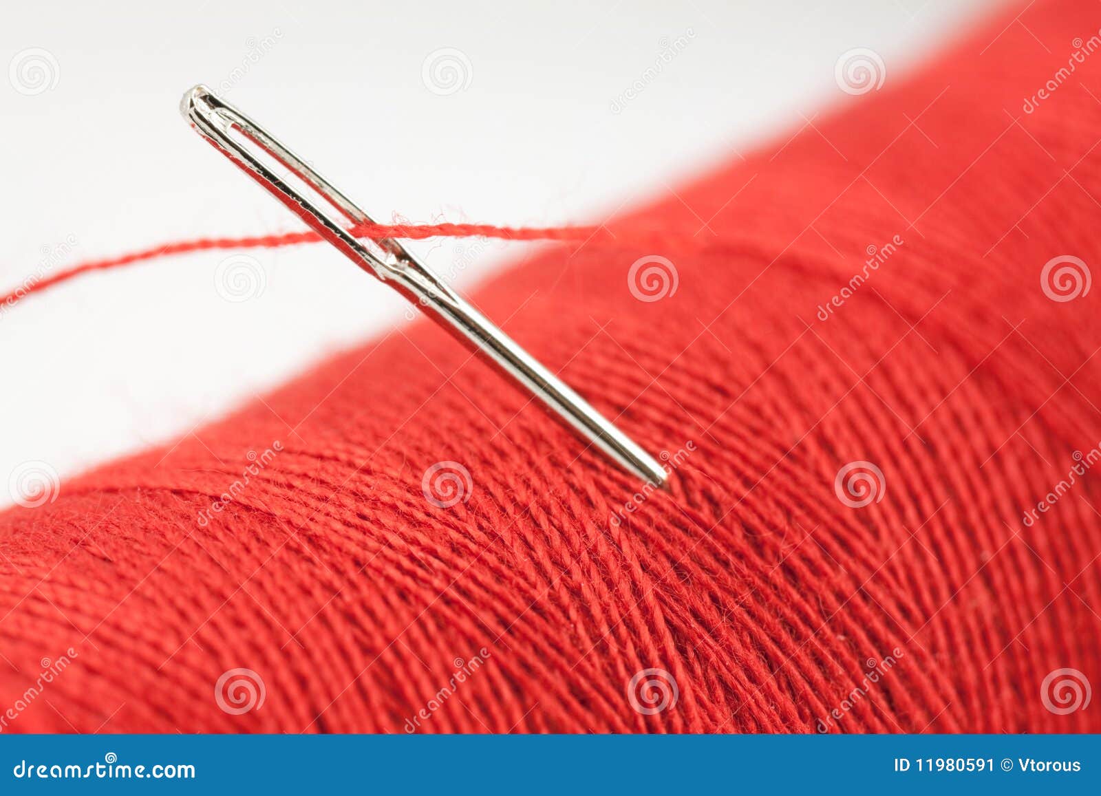 Red bobbin stock image. Image of bobbin, dressmaking - 11980591