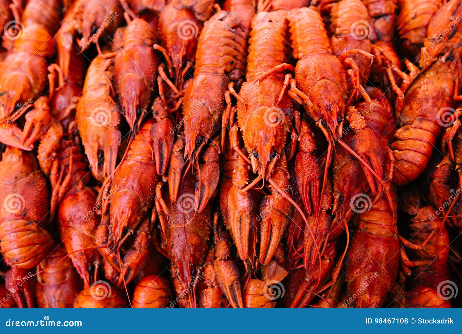 Red boiled crawfish stock photo. Image of potato, crawdad - 98467108