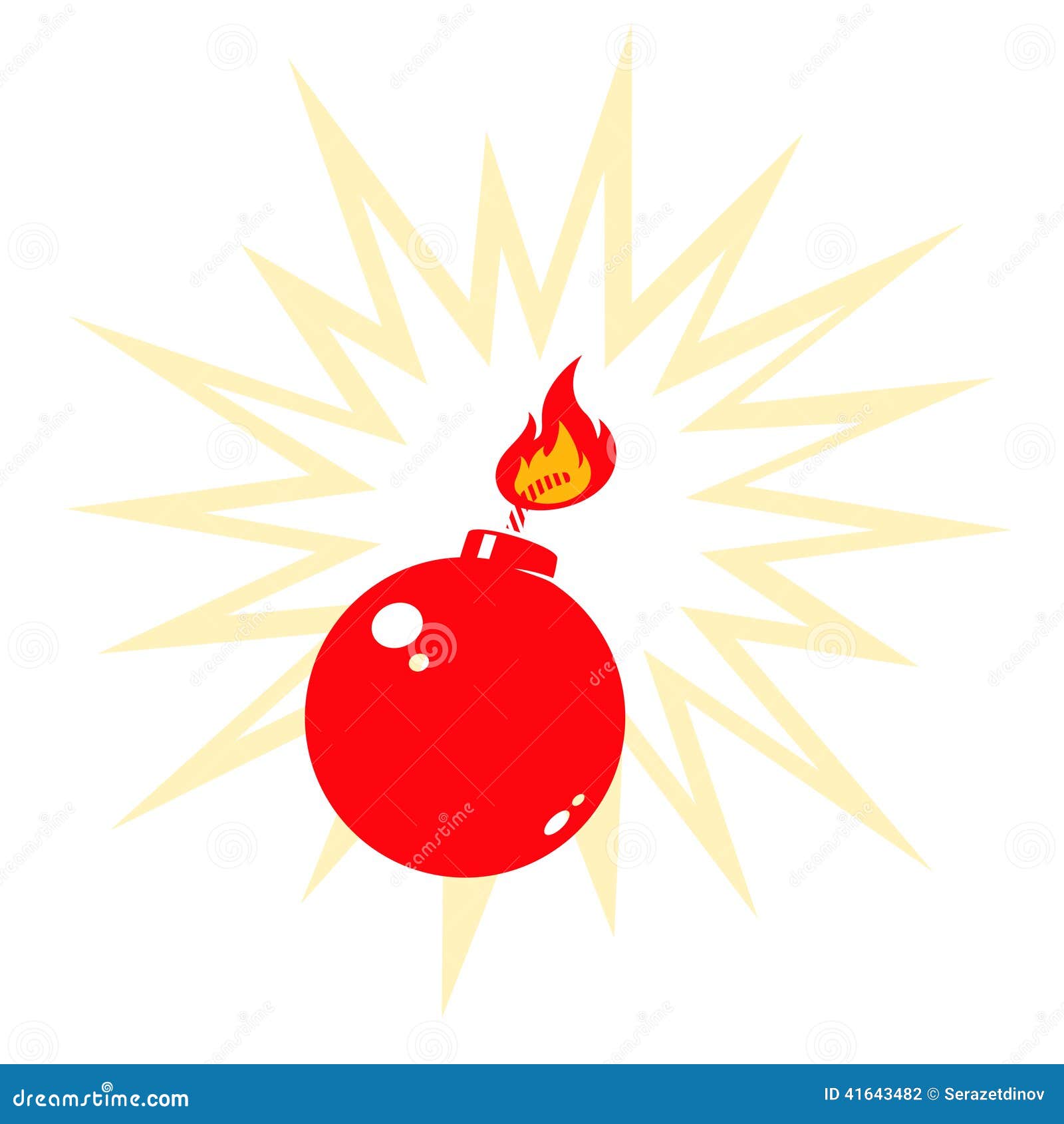 Red bomb stock vector. Illustration of abstract, attack - 41643482
