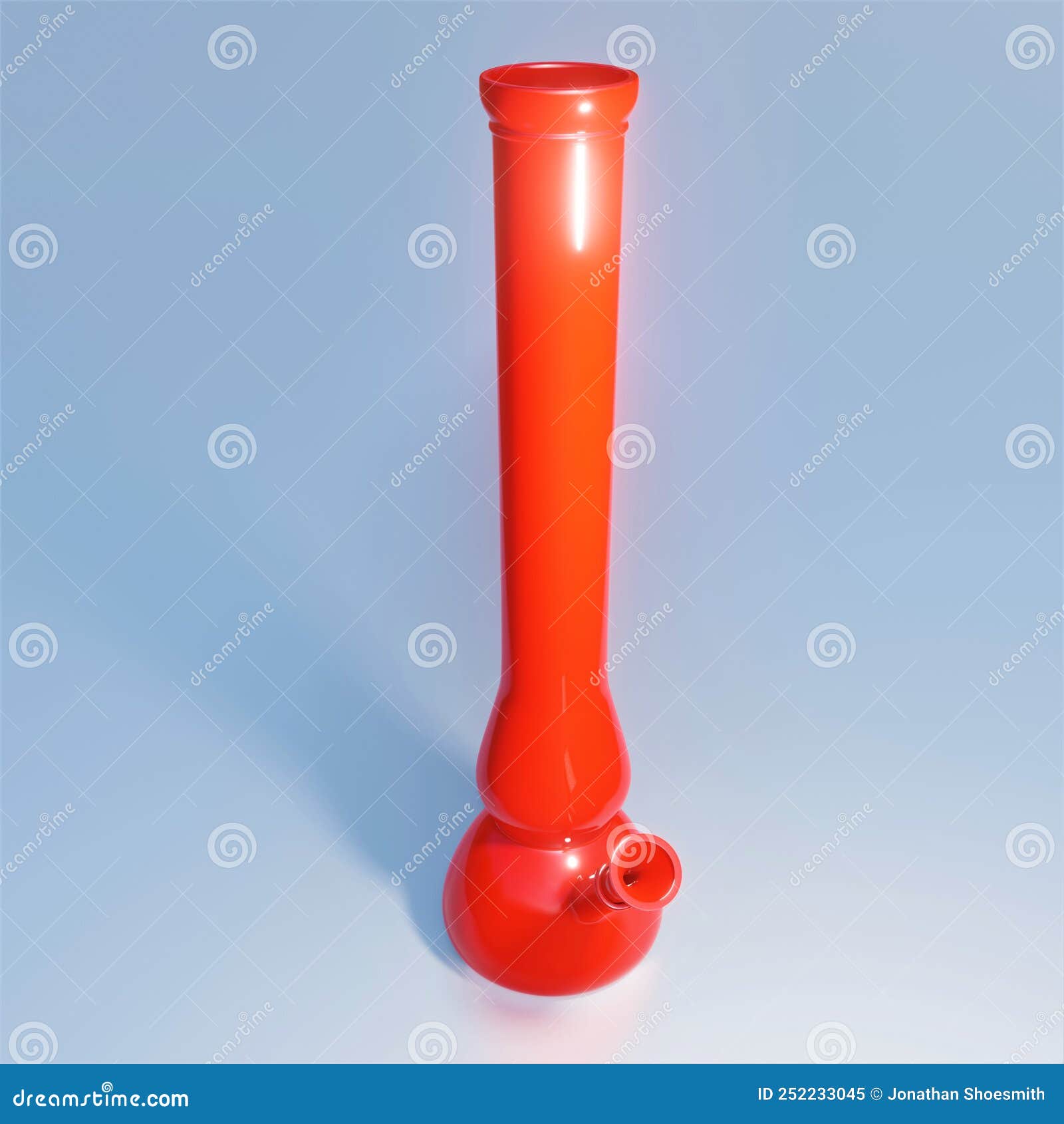 Red Bong stock illustration. Illustration of hookah - 252233045