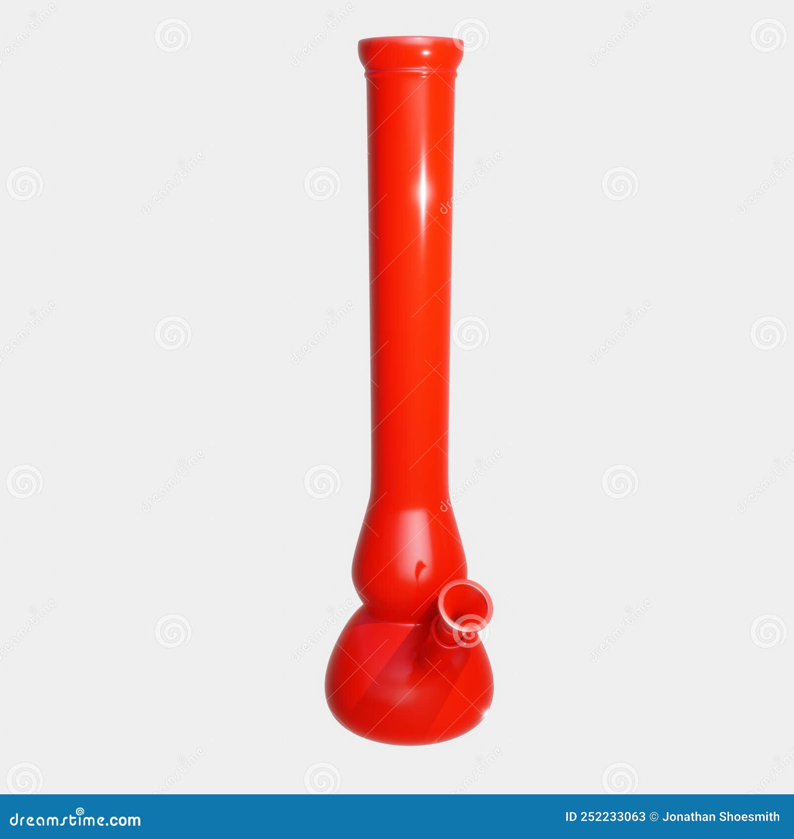 Red Bong stock illustration. Illustration of plastic - 252233063