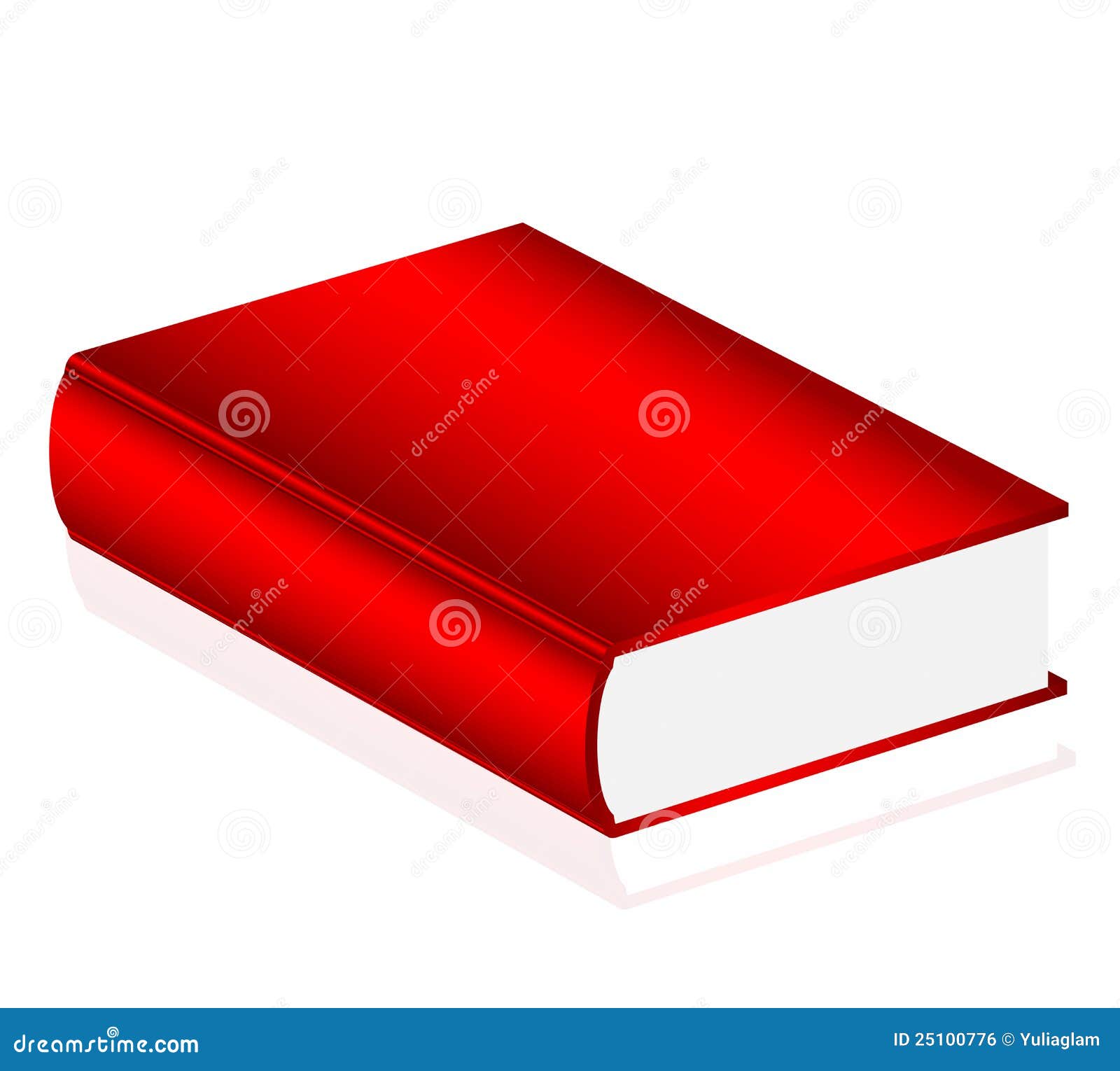 Red book stock vector. Illustration of mysterious, knowledge - 25100776