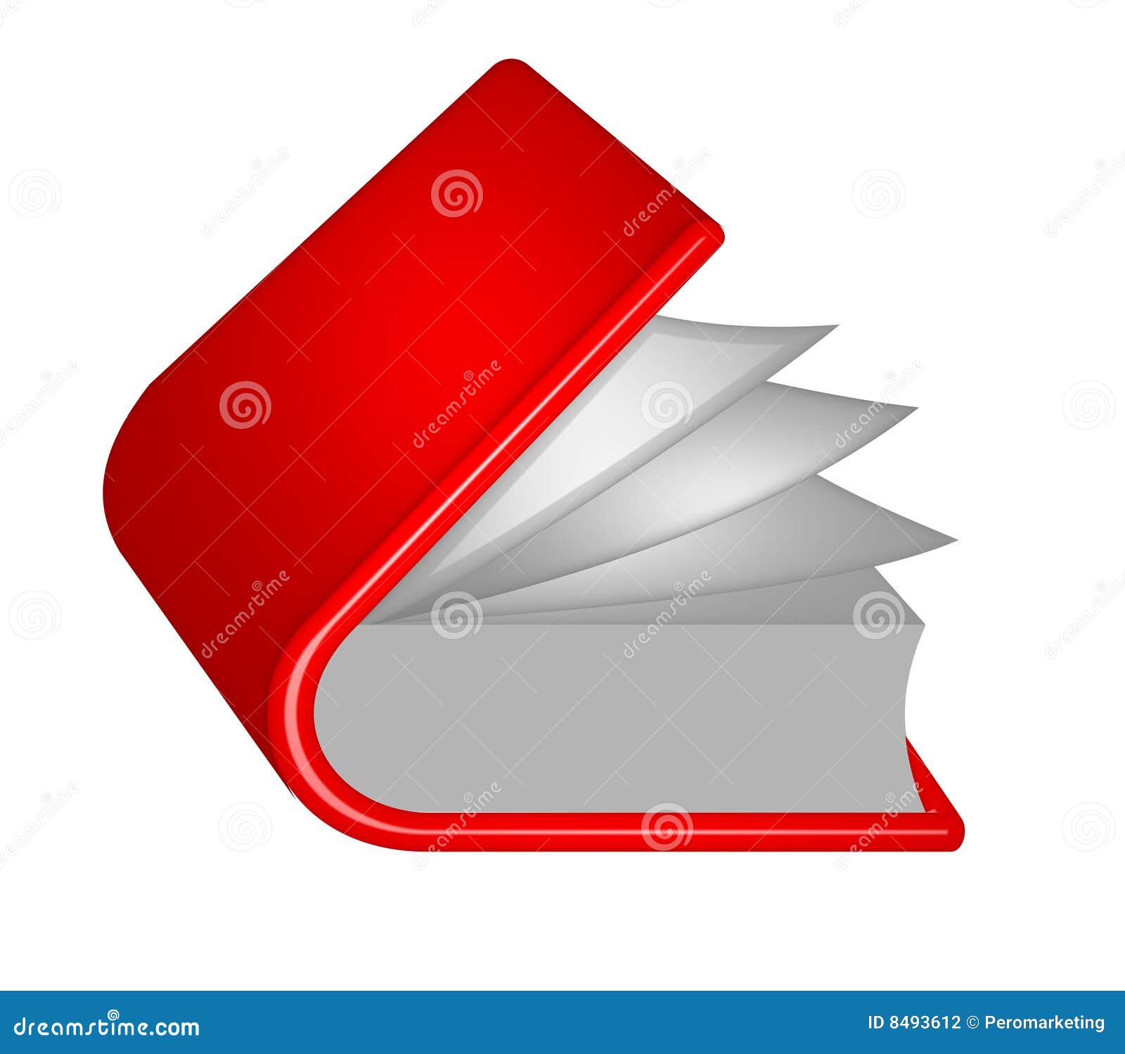 Red book stock illustration. Illustration of cover, open - 8493612