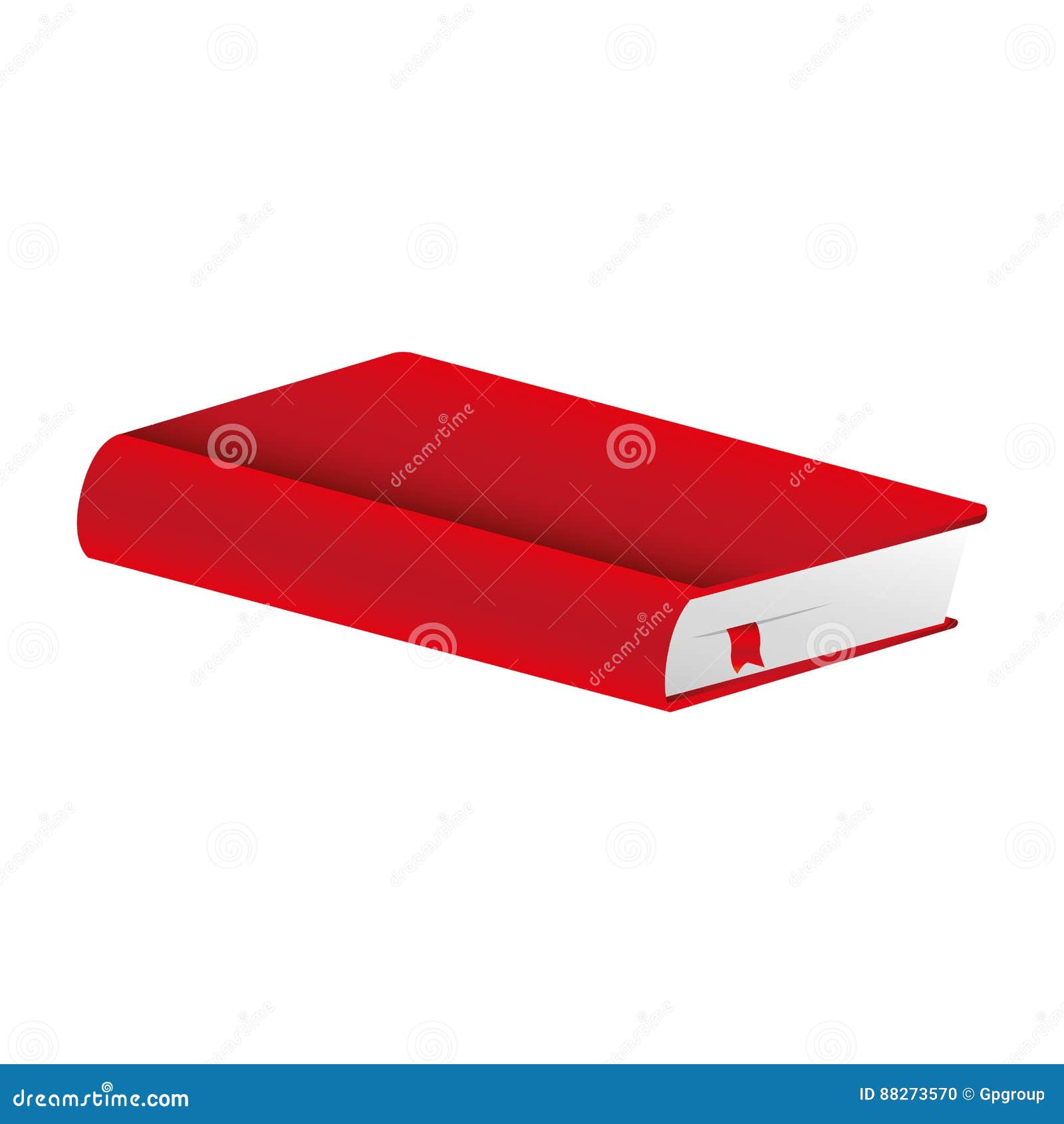Red book closed icon stock illustration. Illustration of read - 88273570