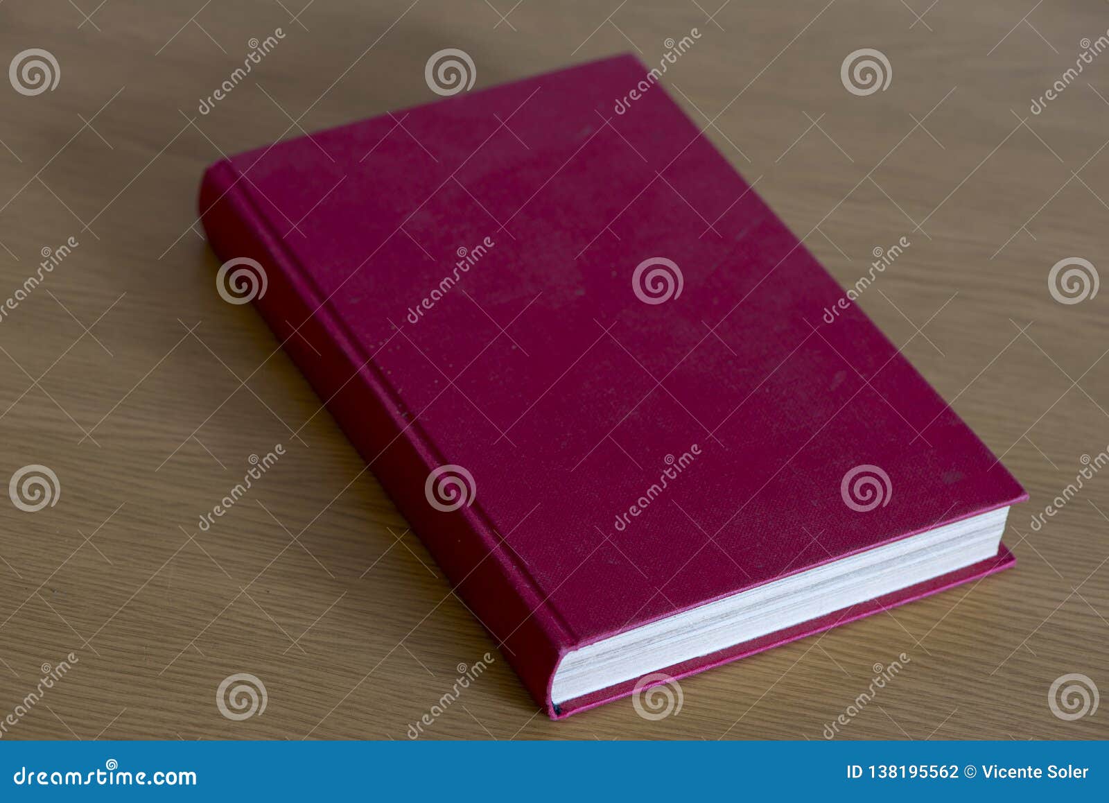 A Red Book Closed on the Table Stock Photo - Image of diary, text ...