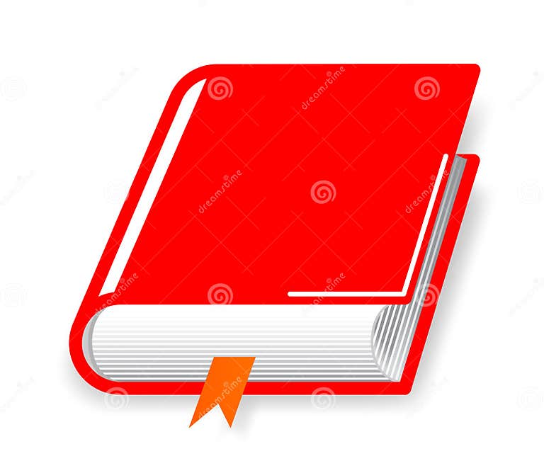 Red book diary notebook stock vector. Illustration of pupil - 20469646