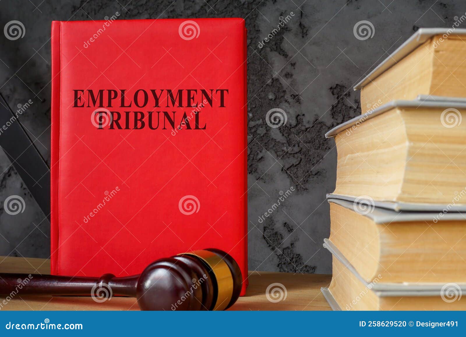 Red Book Employment Tribunal and a Gavel. Stock Photo - Image of ...