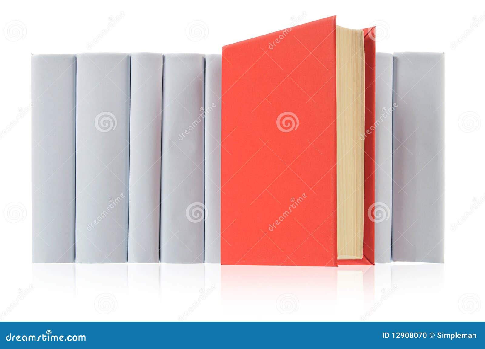 Red book & grey books stock photo. Image of medium - 12908070