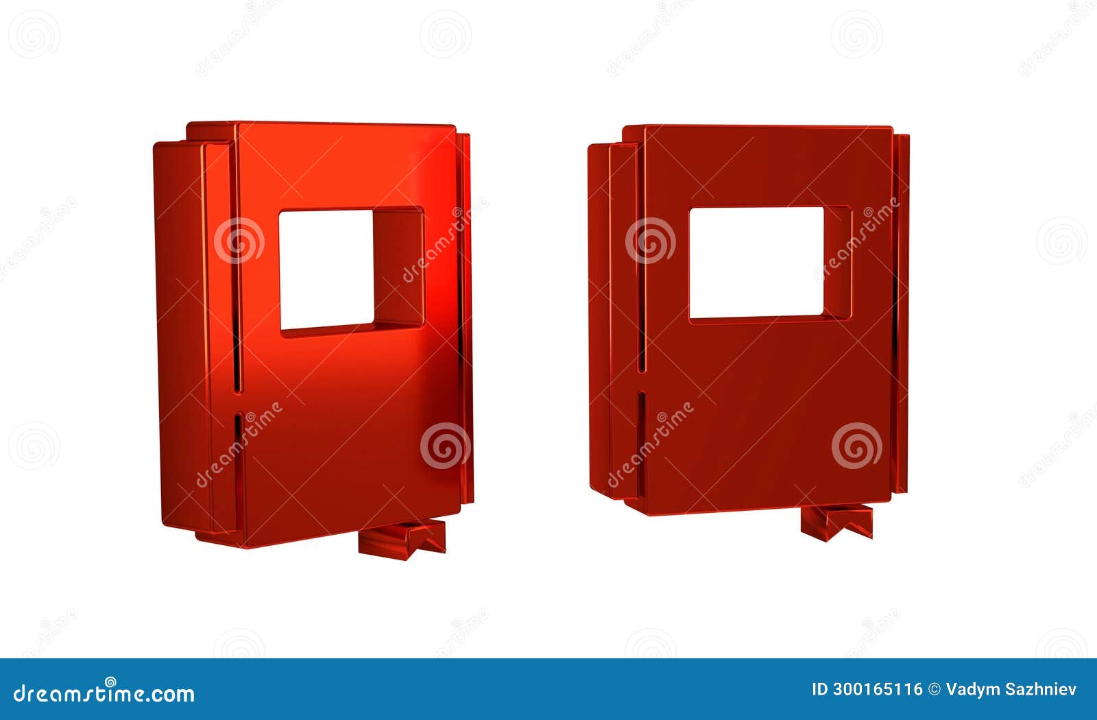 Red Book Icon Isolated on Transparent Background. Stock Illustration ...