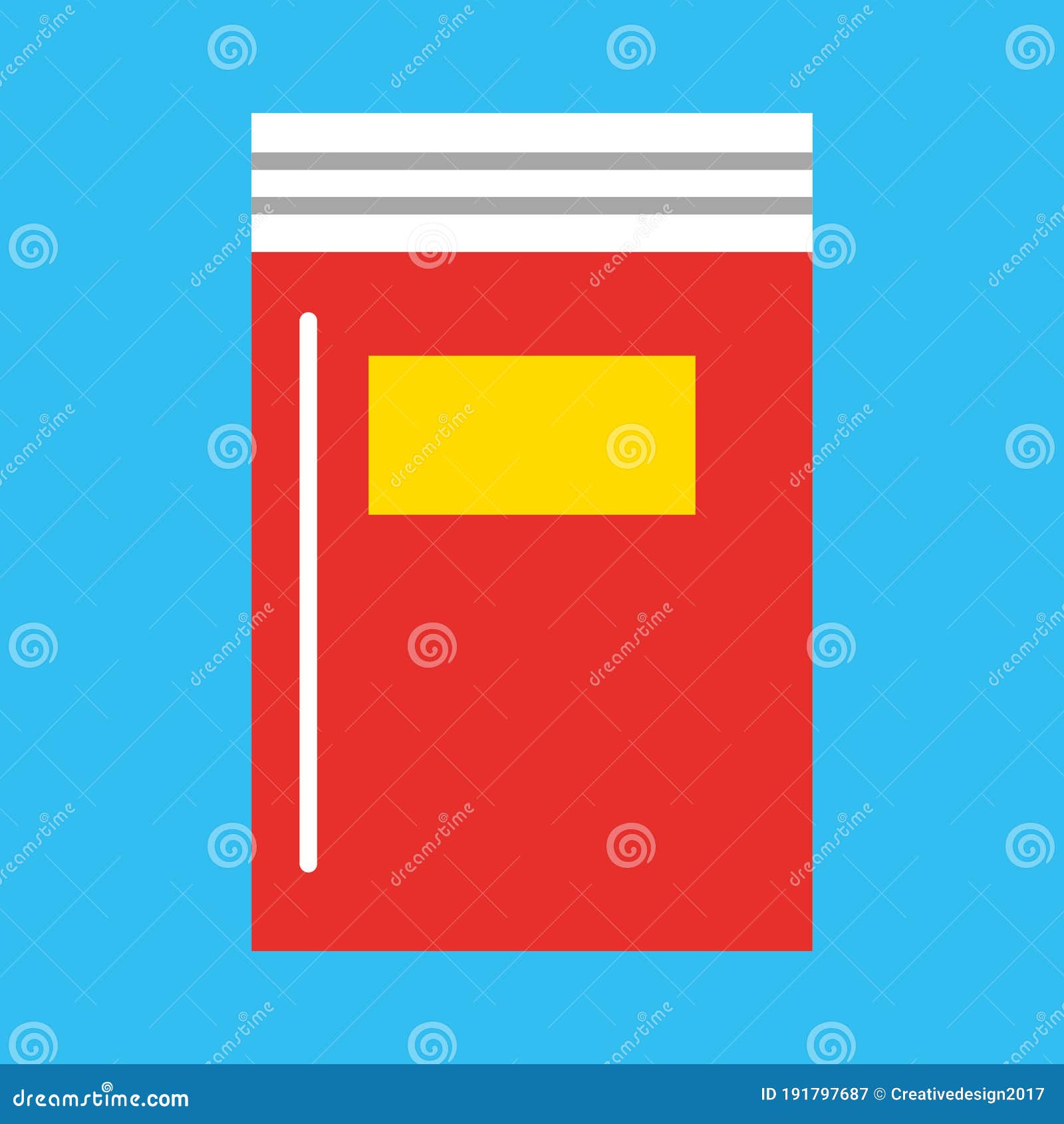Red book icon. vector stock vector. Illustration of book - 191797687