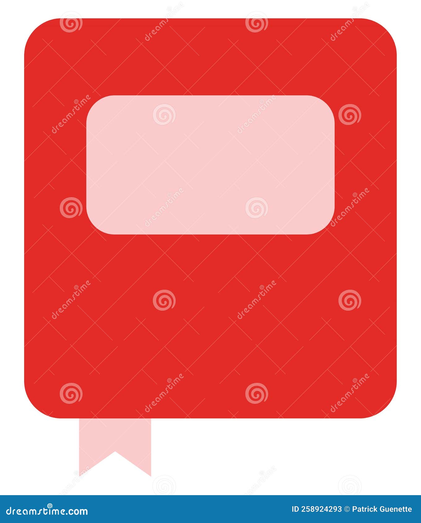 Red book, icon stock vector. Illustration of background - 258924293