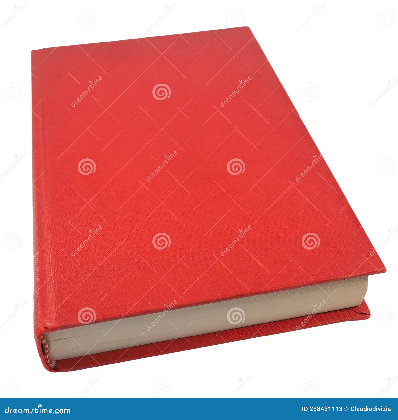 Red Book Isolated Over White Stock Image - Image of literature, object ...