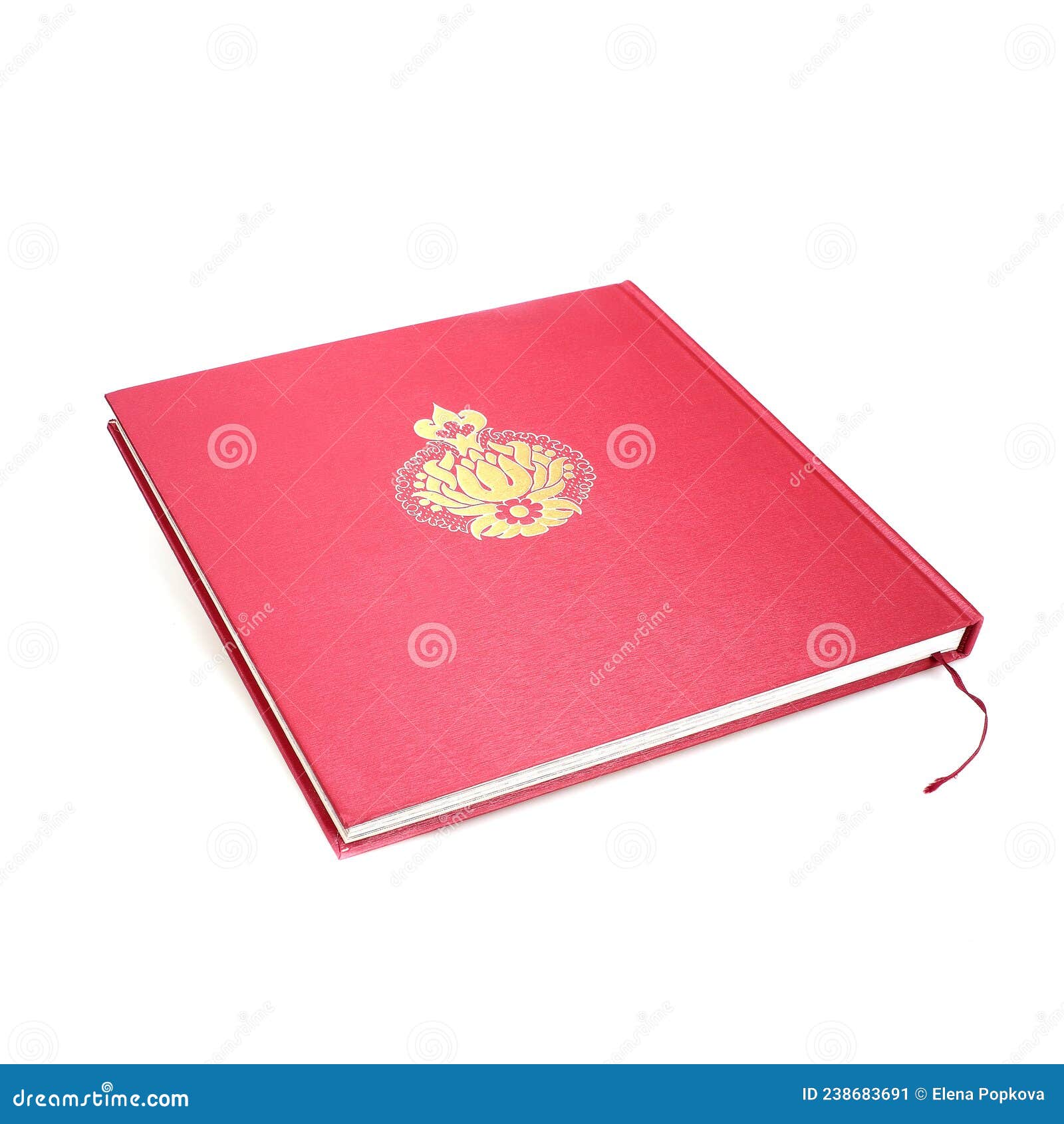 Red Book Isolated on a White Background Stock Image - Image of cover ...