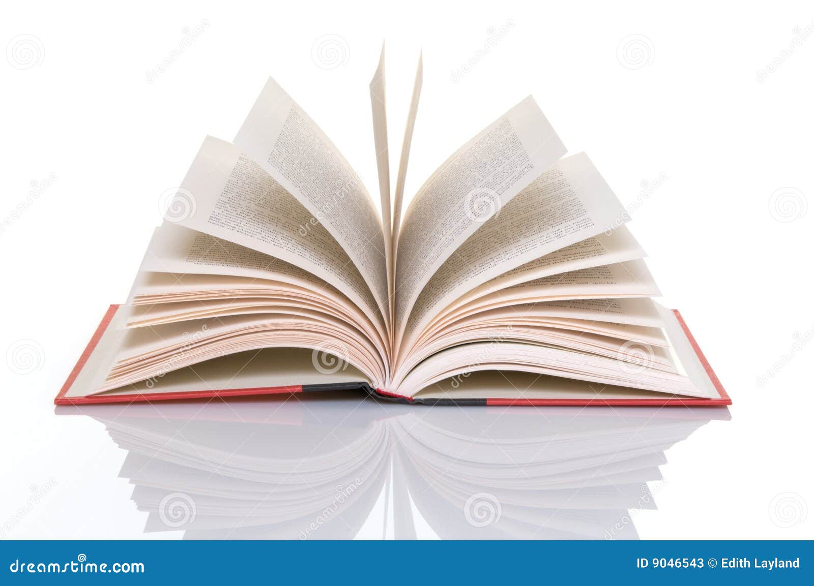 Red Book with Open Pages stock image. Image of stationary - 9046543