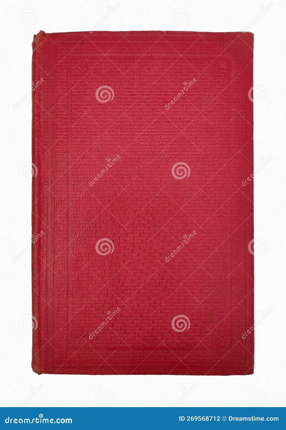 Red Book without Shadow on White Background Stock Photo - Image of ...