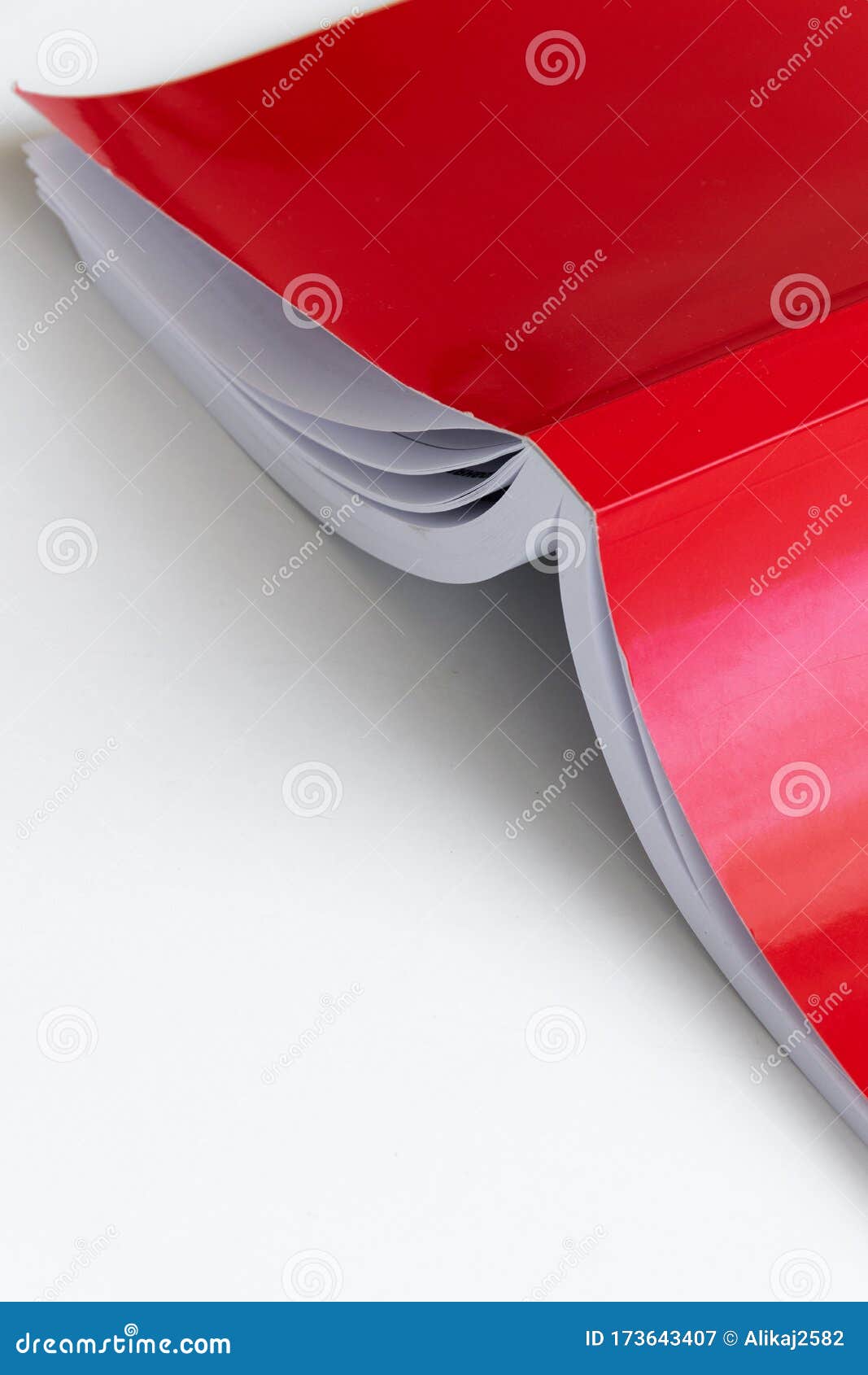Red Book on White Background Stock Image - Image of bookshelf, literary ...