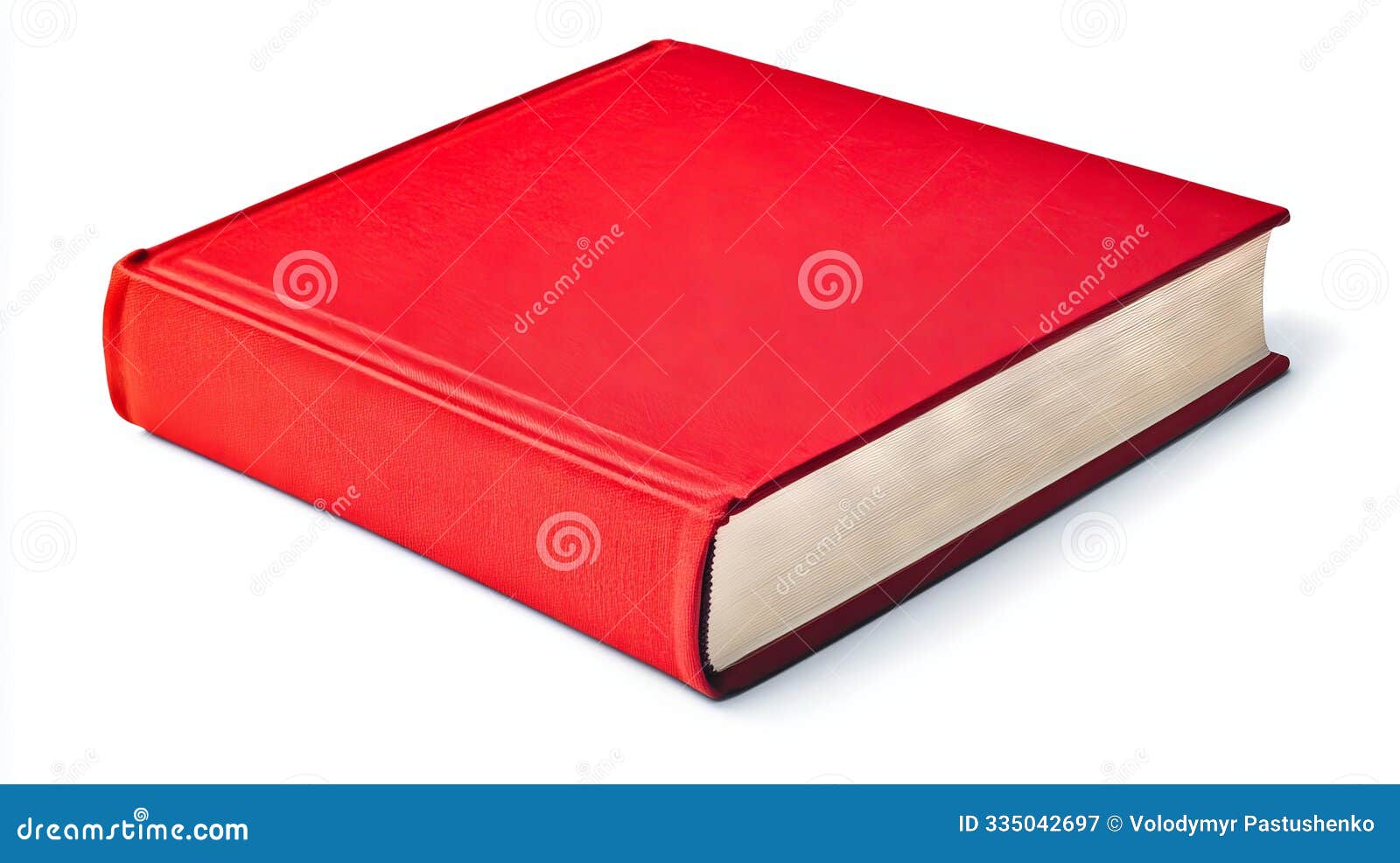A Red Book on a White Background Stock Image - Image of tidy, curved ...