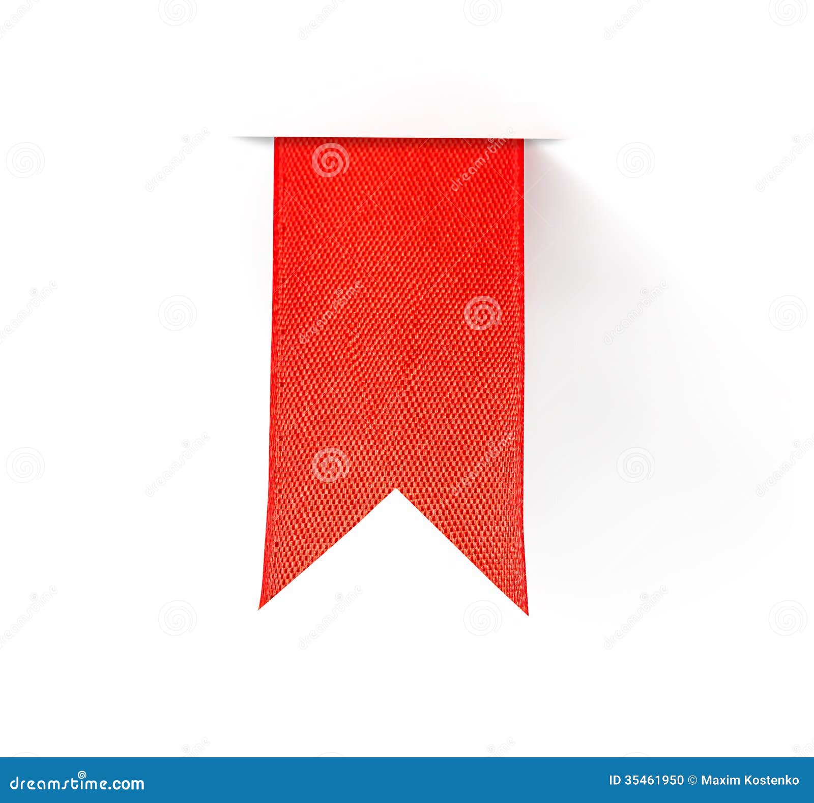 Red bookmark ribbon stock photo. Image of hang, empty - 35461950