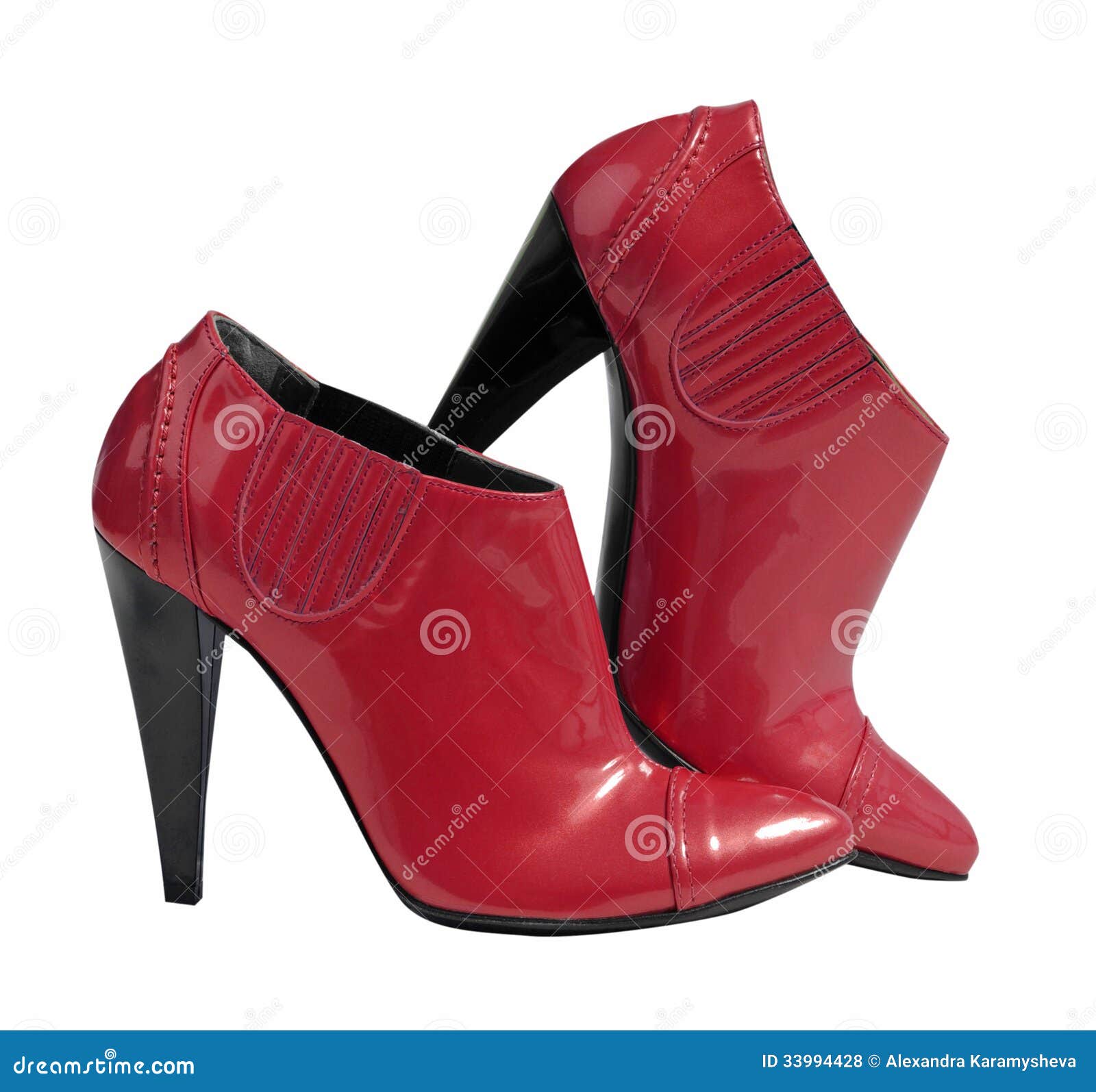 Red boots stock photo. Image of background, footwear - 33994428