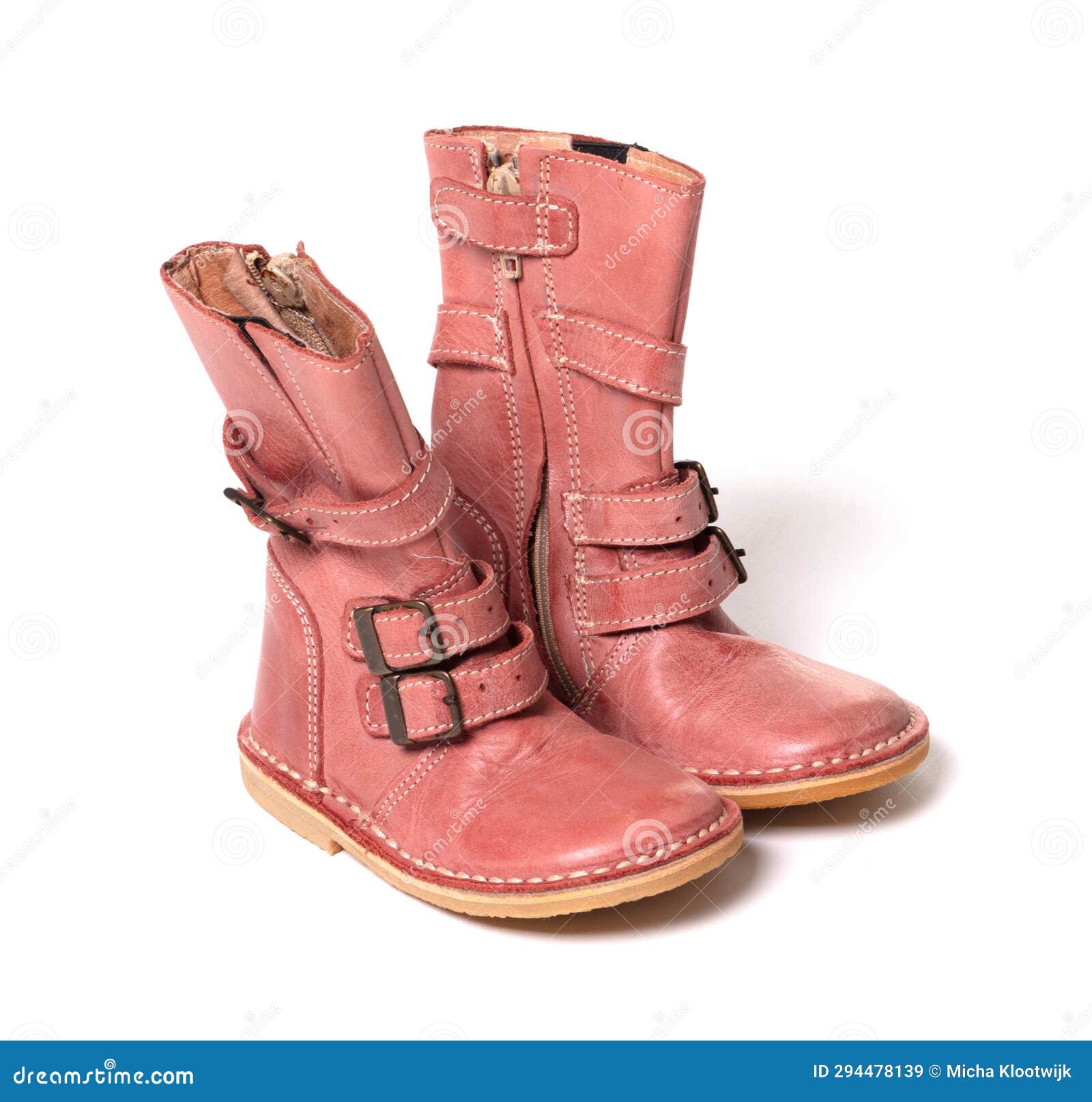 Red Boots for a Very Small Child Stock Image - Image of childhood ...
