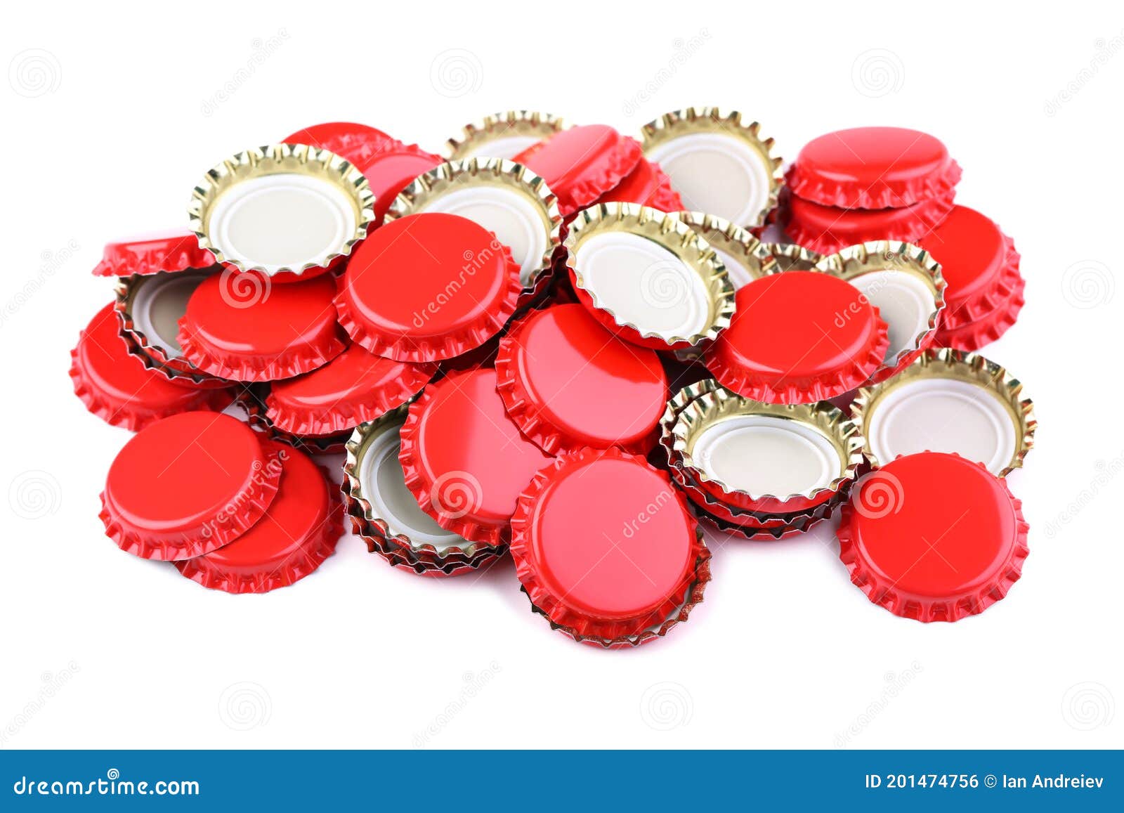 Red bottle caps stock photo. Image of object, group - 201474756