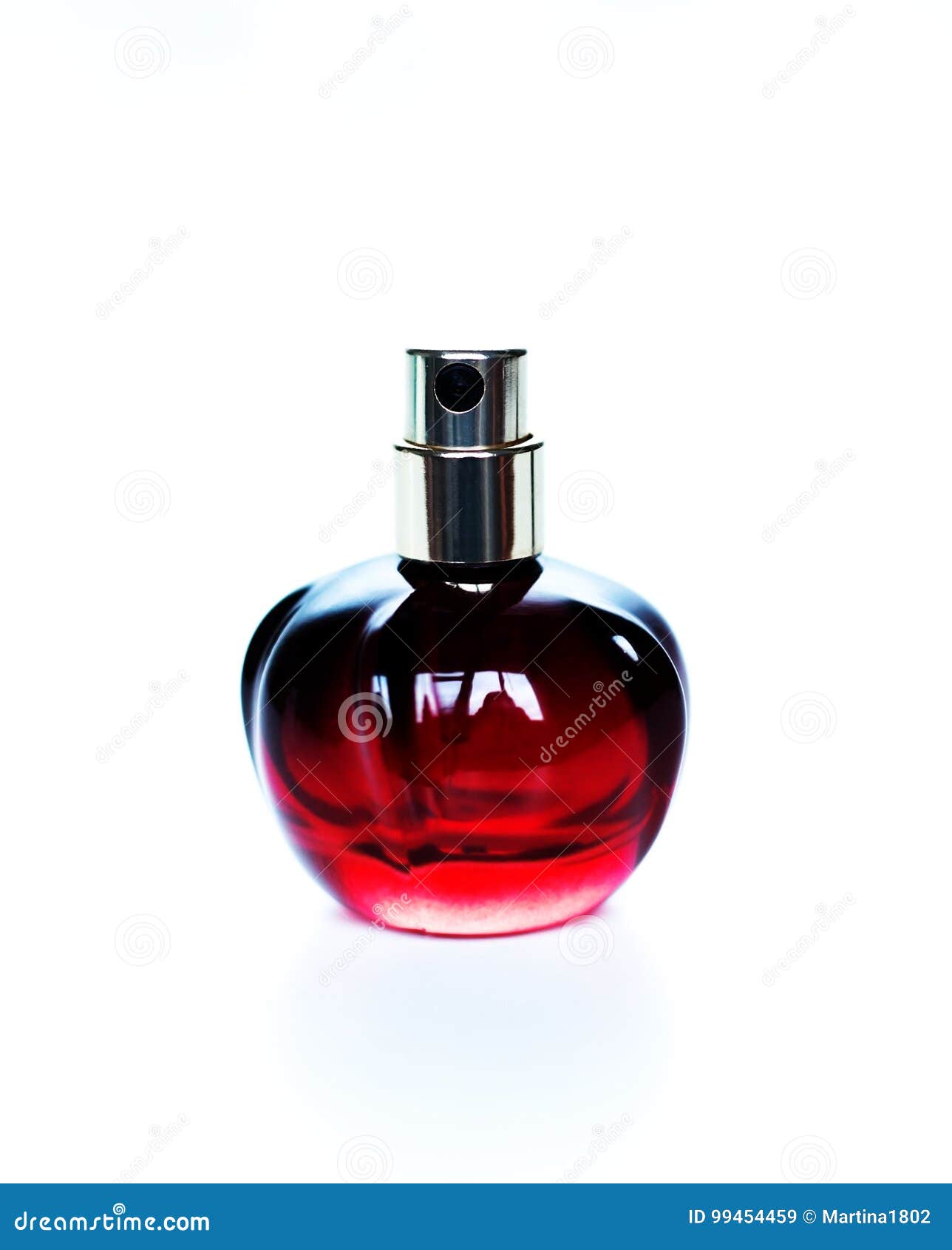 Red bottle of perfume stock image. Image of packaging - 99454459