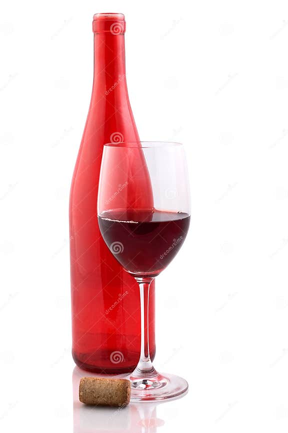 Red bottle and red wine stock photo. Image of glass, drink - 10465008