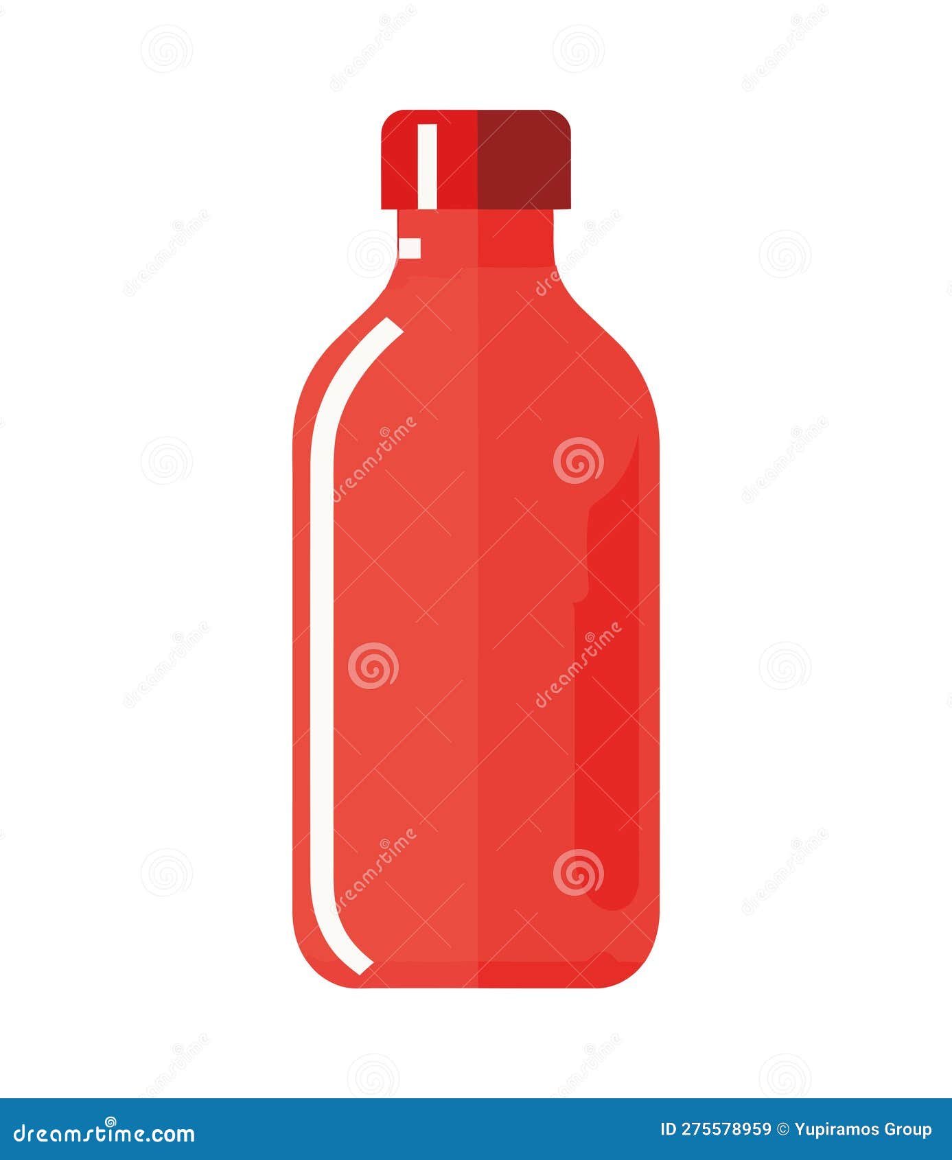 Red Bottle Template Icon Design Stock Vector - Illustration of clean ...