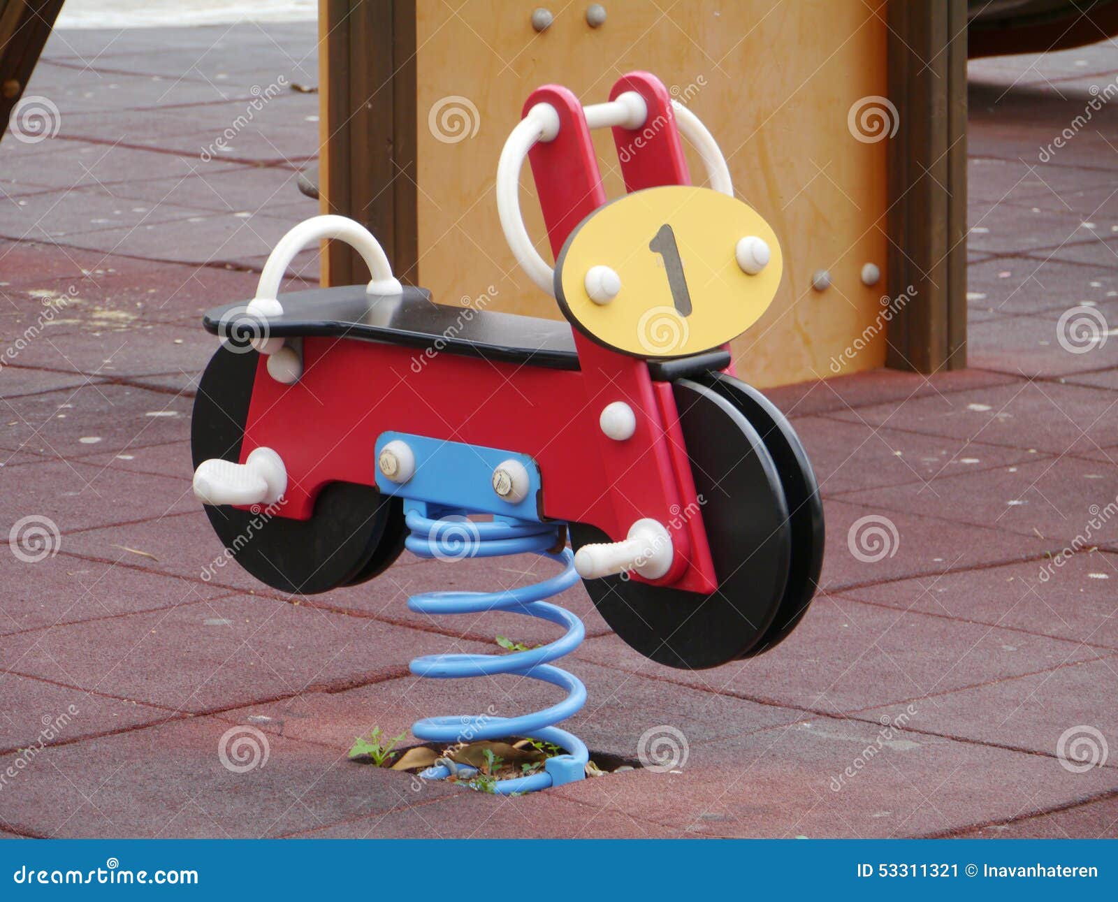A red bouncing bike stock image. Image of band, footstool - 53311321