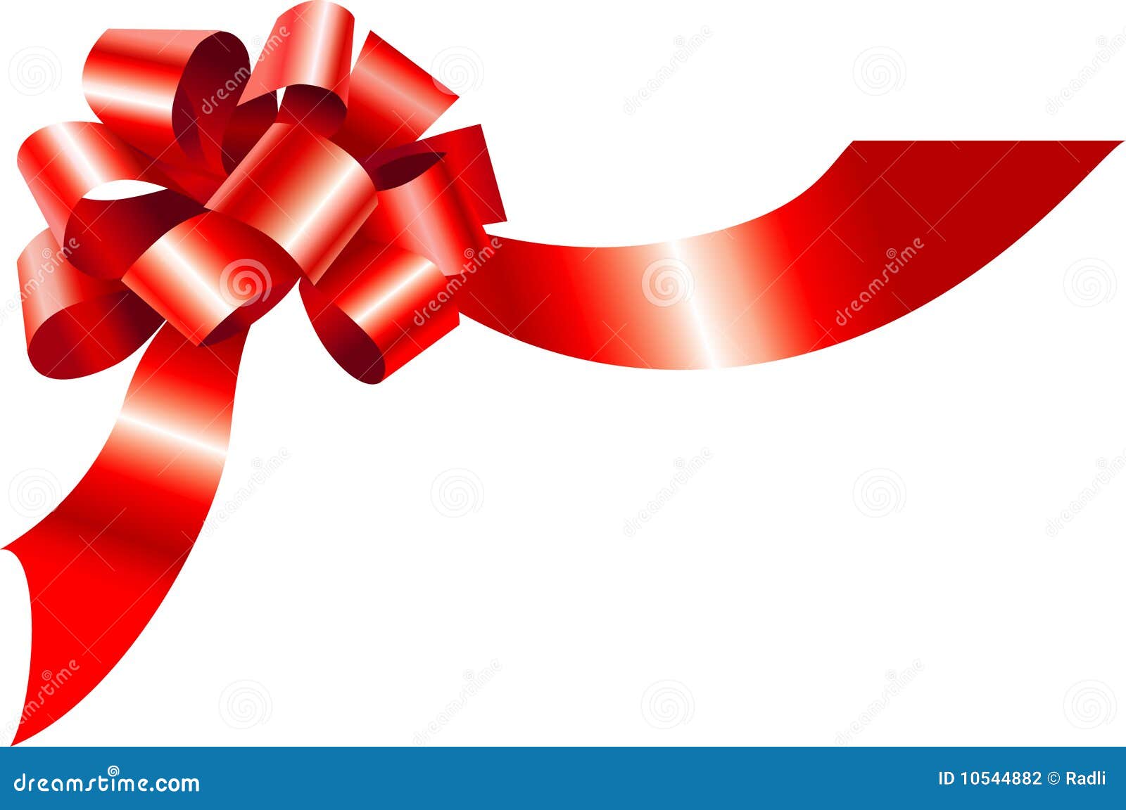 Red bow stock vector. Illustration of anniversary, banner - 10544882