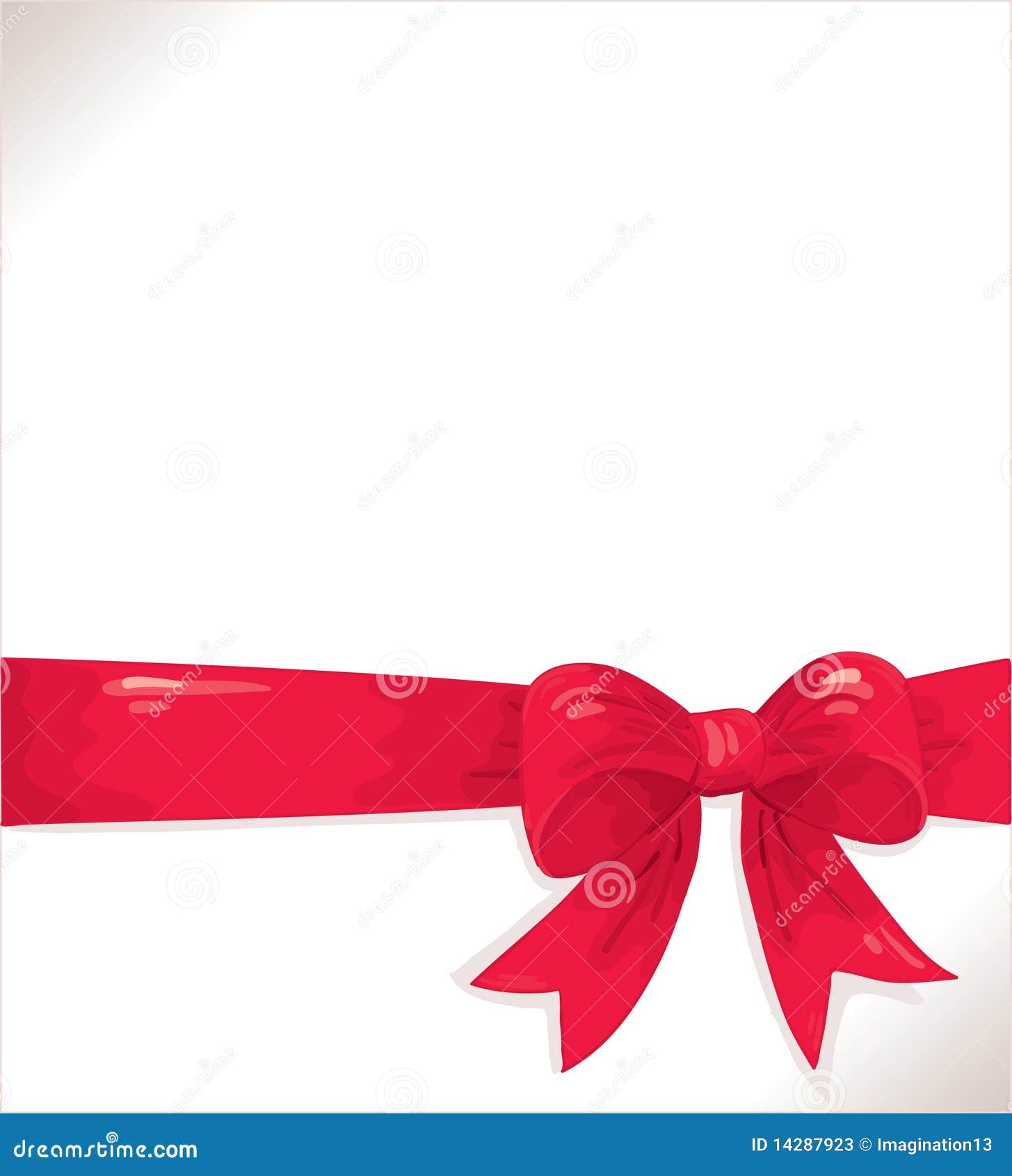 Red bow stock vector. Illustration of gift, paper, border - 14287923