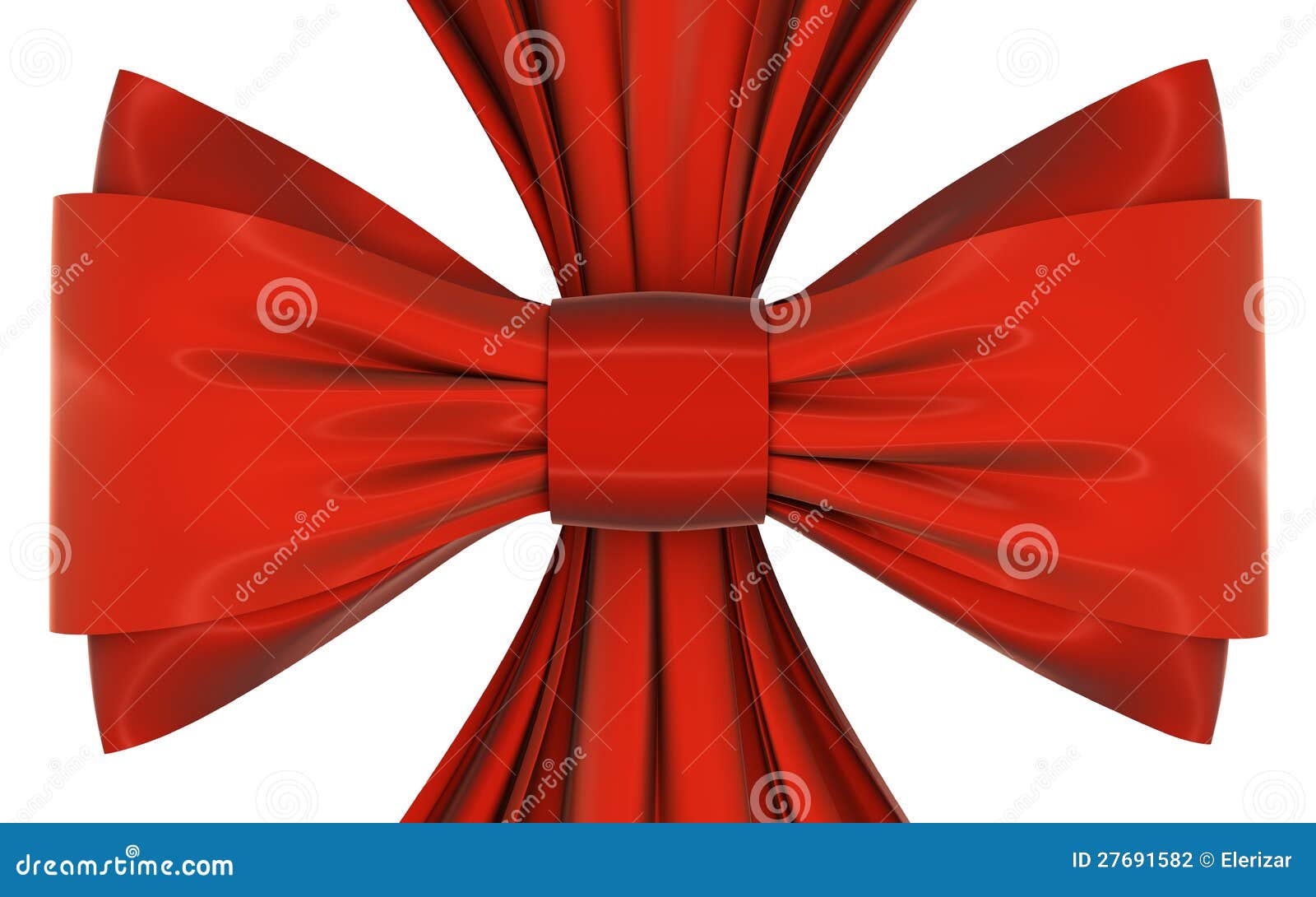 Red bow stock illustration. Illustration of bright, decoration - 27691582