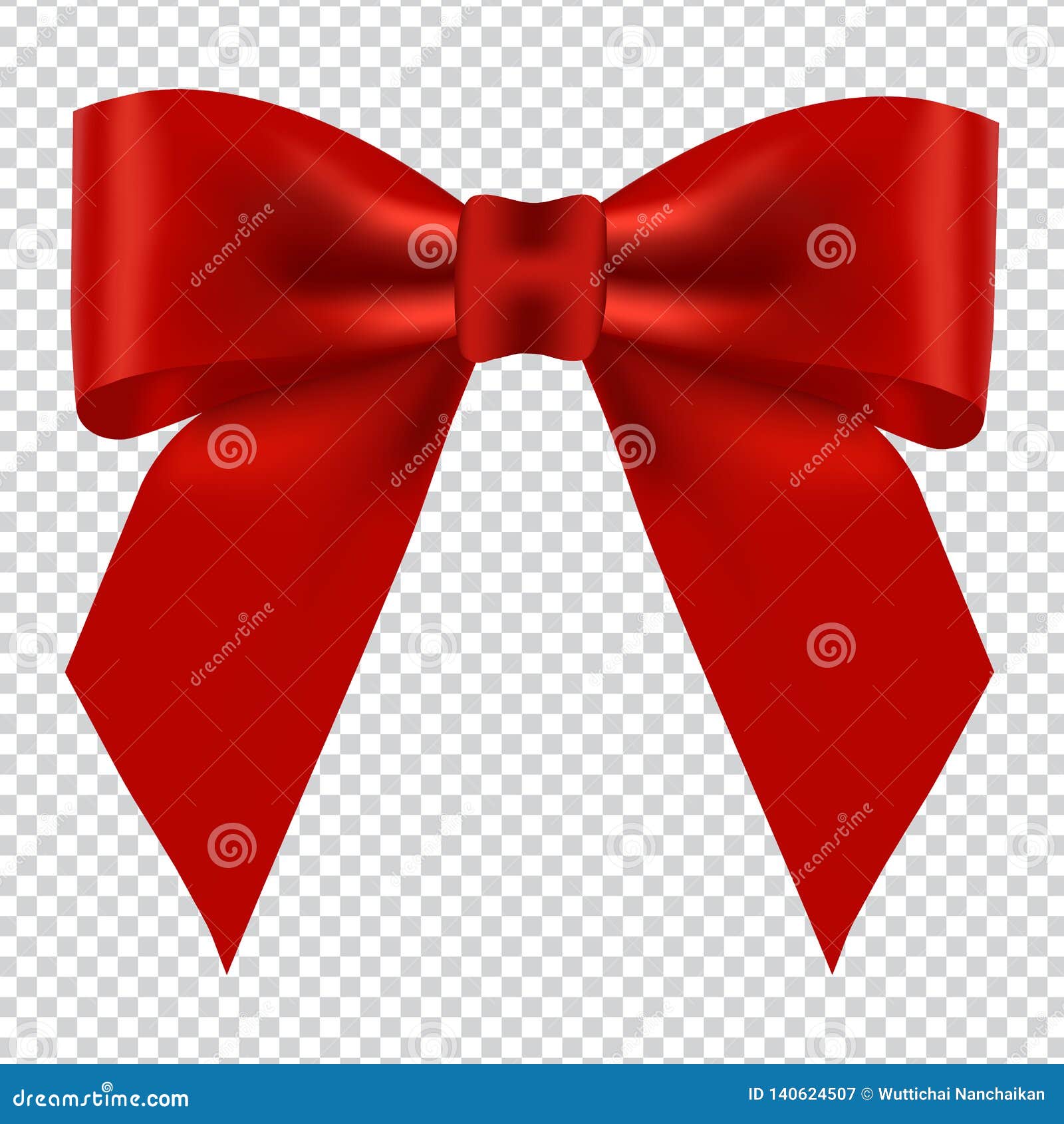 Red bow stock vector. Illustration of present, anniversary - 140624507