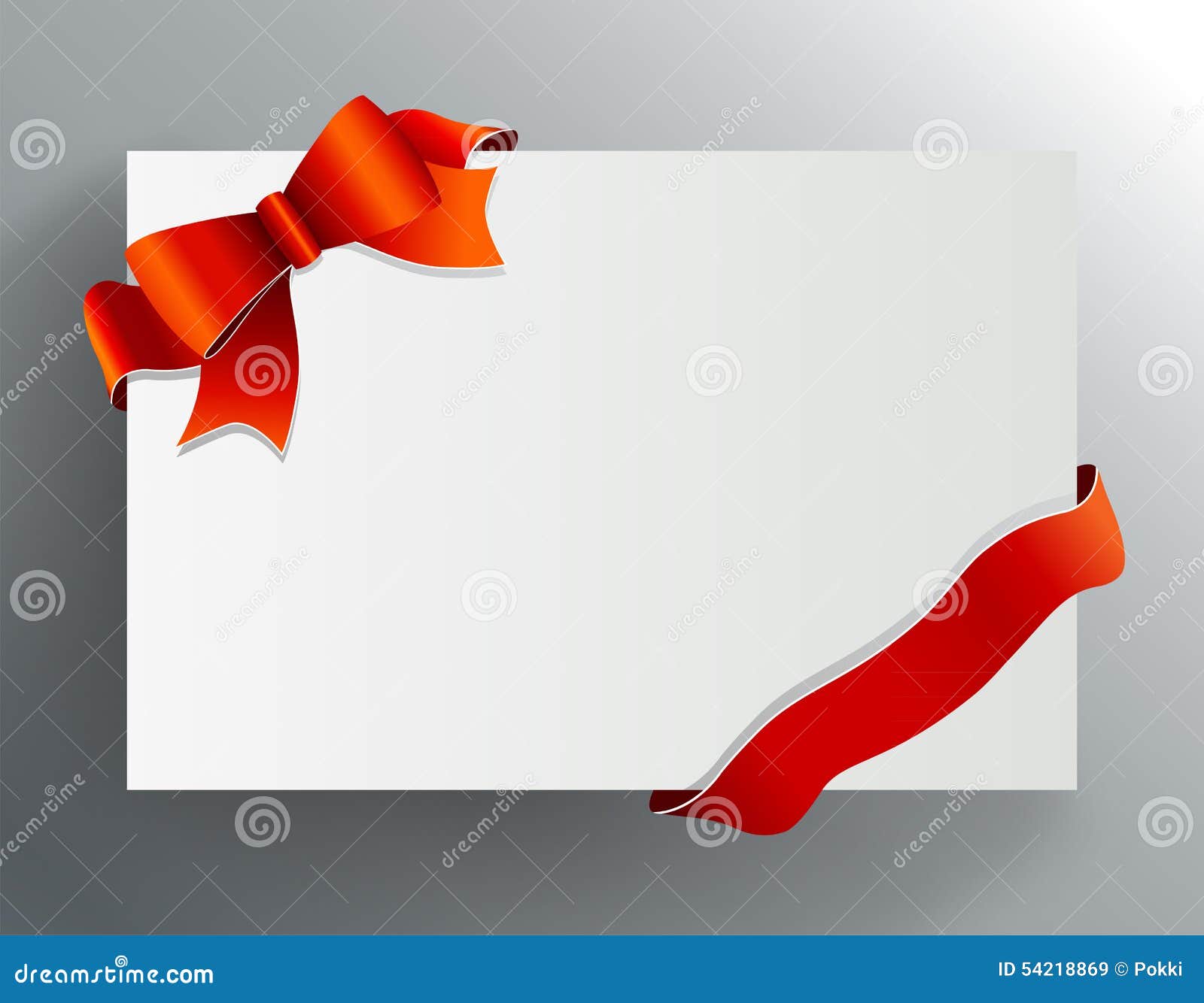 Red Bow on the Corner. Vector Stock Vector - Illustration of ornate ...