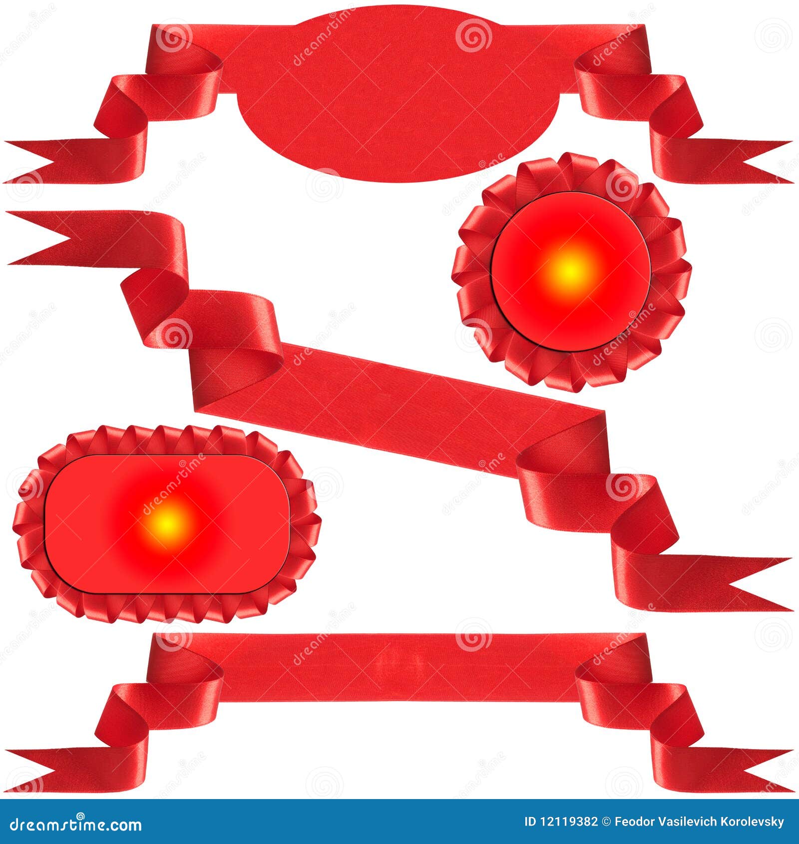 Red bow, gift, the award. stock illustration. Illustration of colorful ...