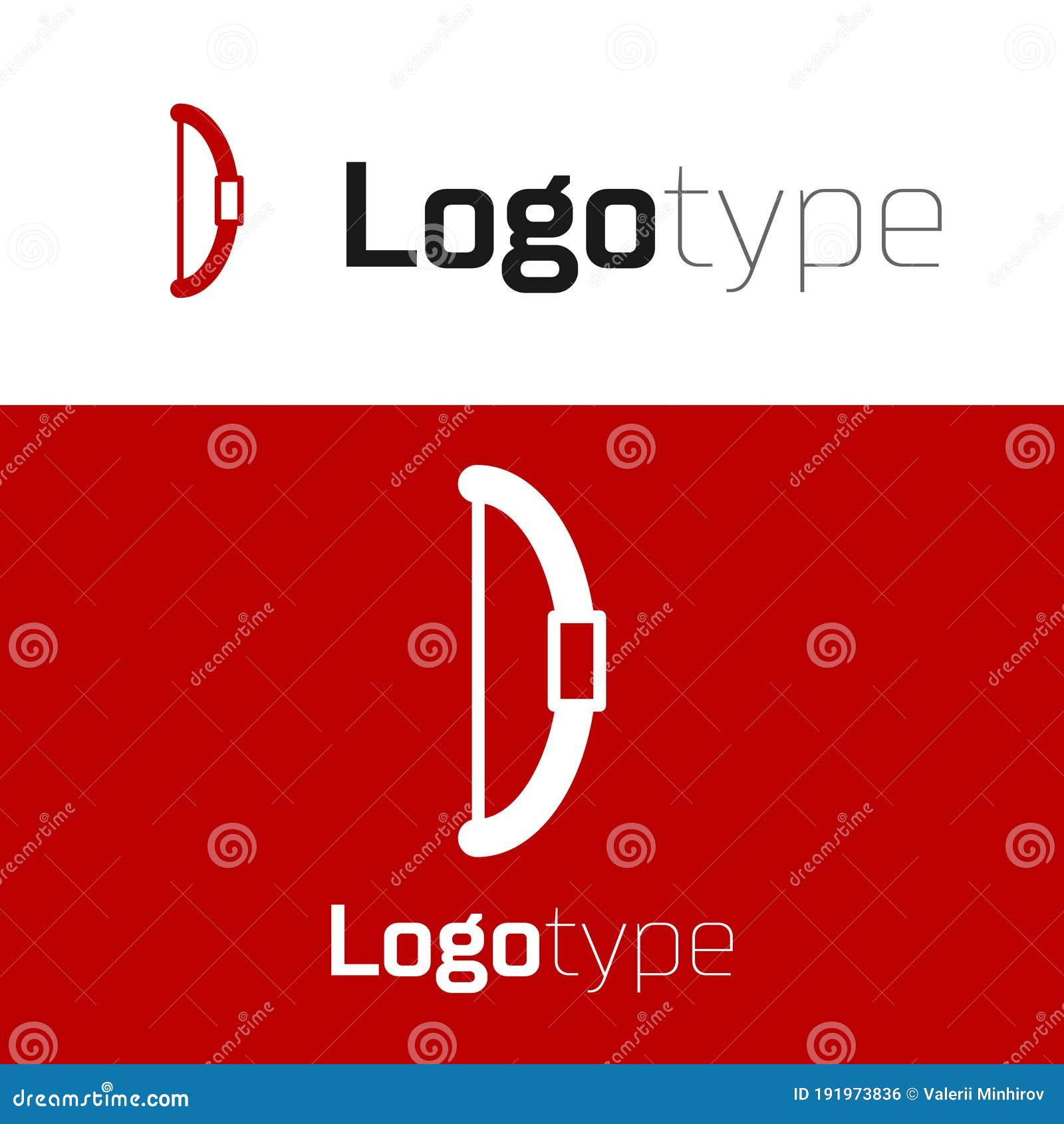 Red Bow Icon Isolated on White Background. Logo Design Template Element ...