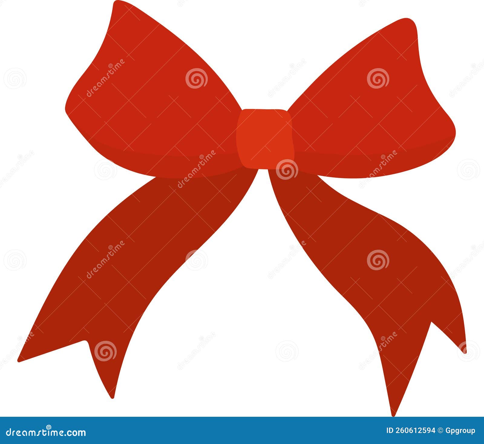 Red bow illustration stock vector. Illustration of tied - 260612594