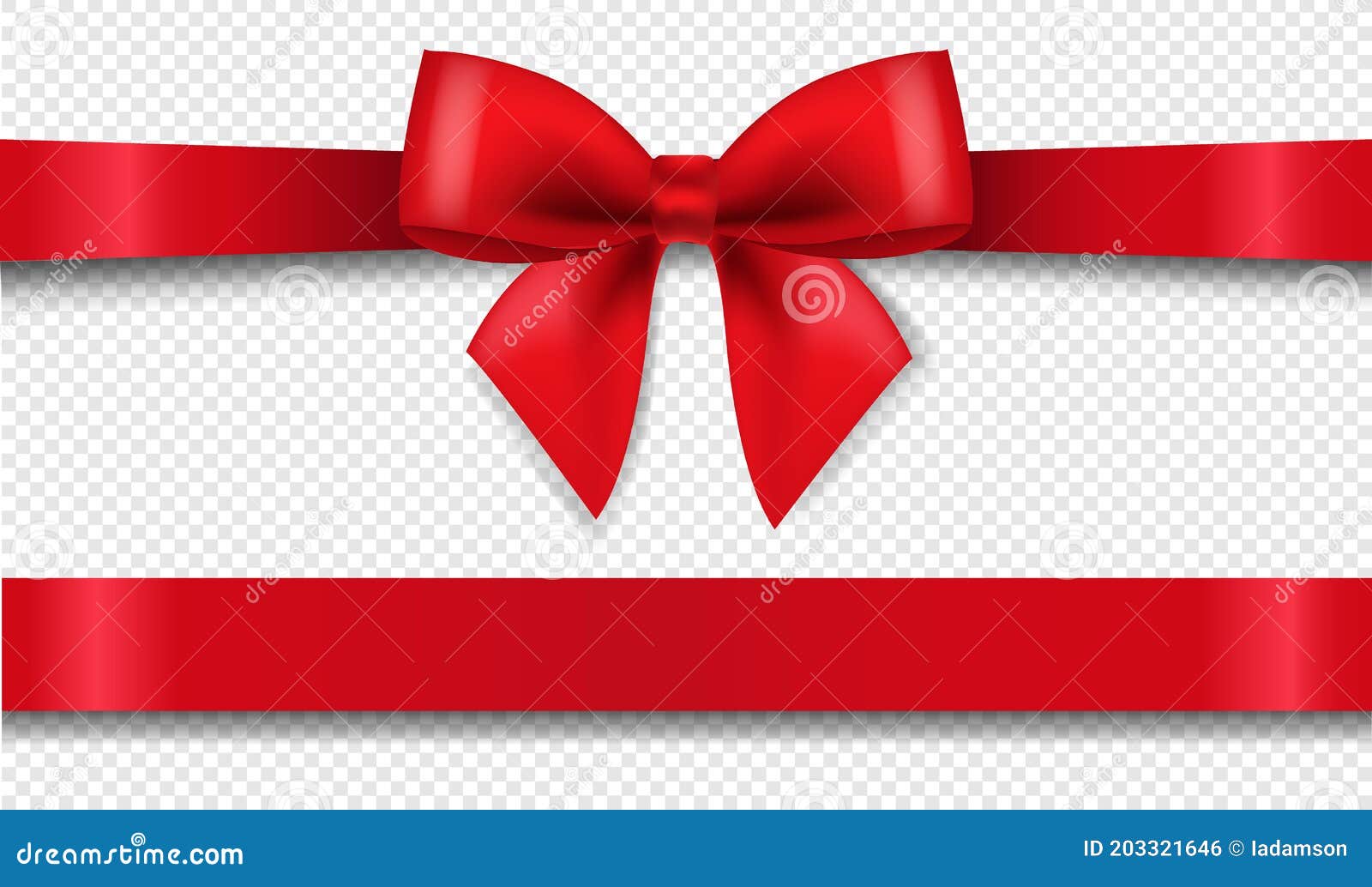 Red Bow Isolated Transparent Background Stock Vector - Illustration of ...