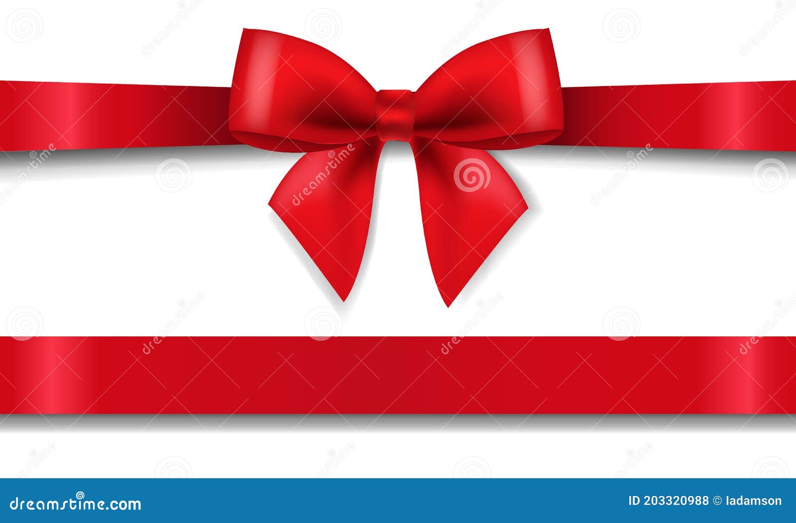 Red Bow Isolated White Background Stock Vector - Illustration of ...