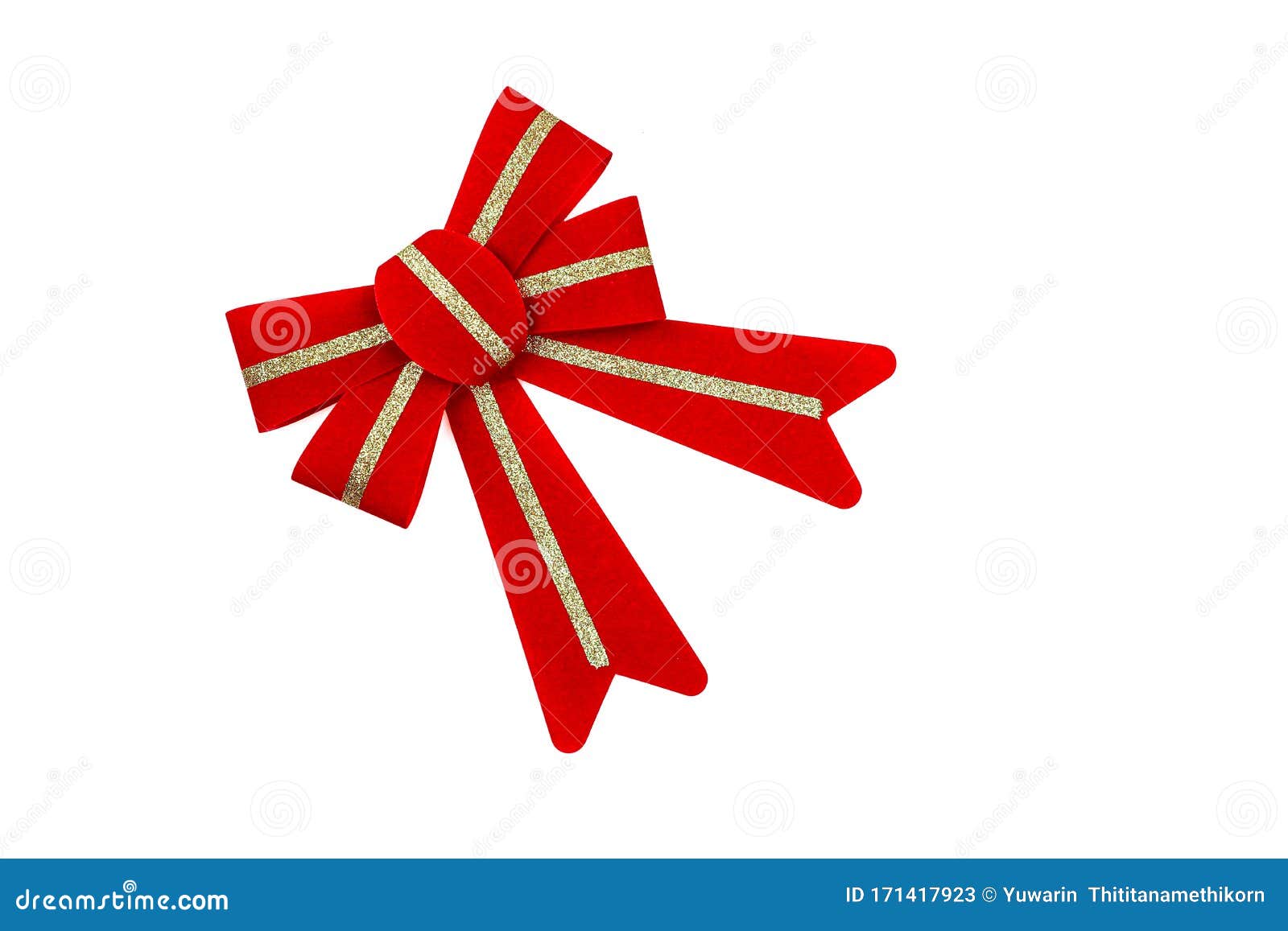 Red bow isolated on white. stock image. Image of decorative - 171417923