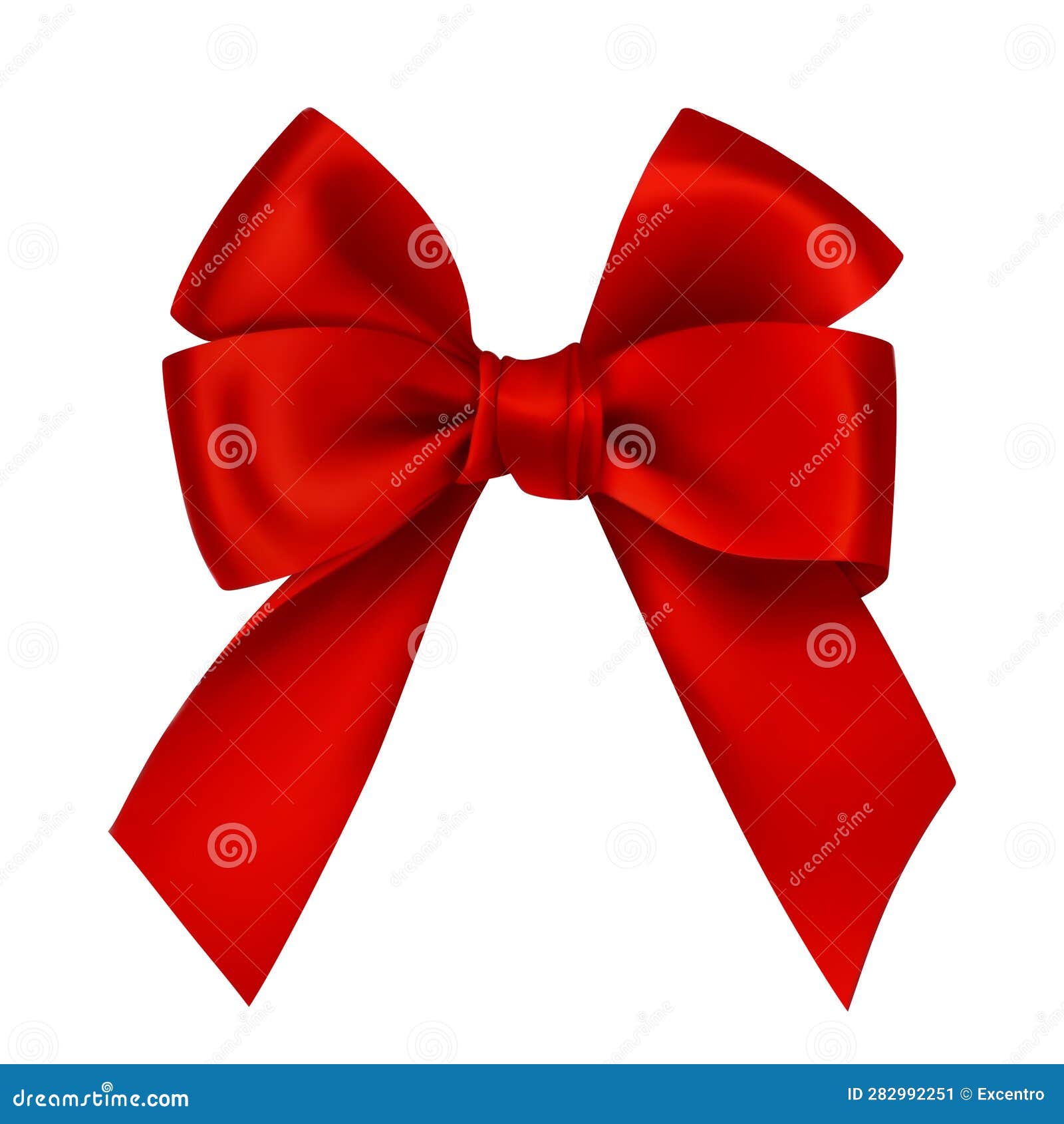 Red bow stock vector. Illustration of ribbon, present - 282992251