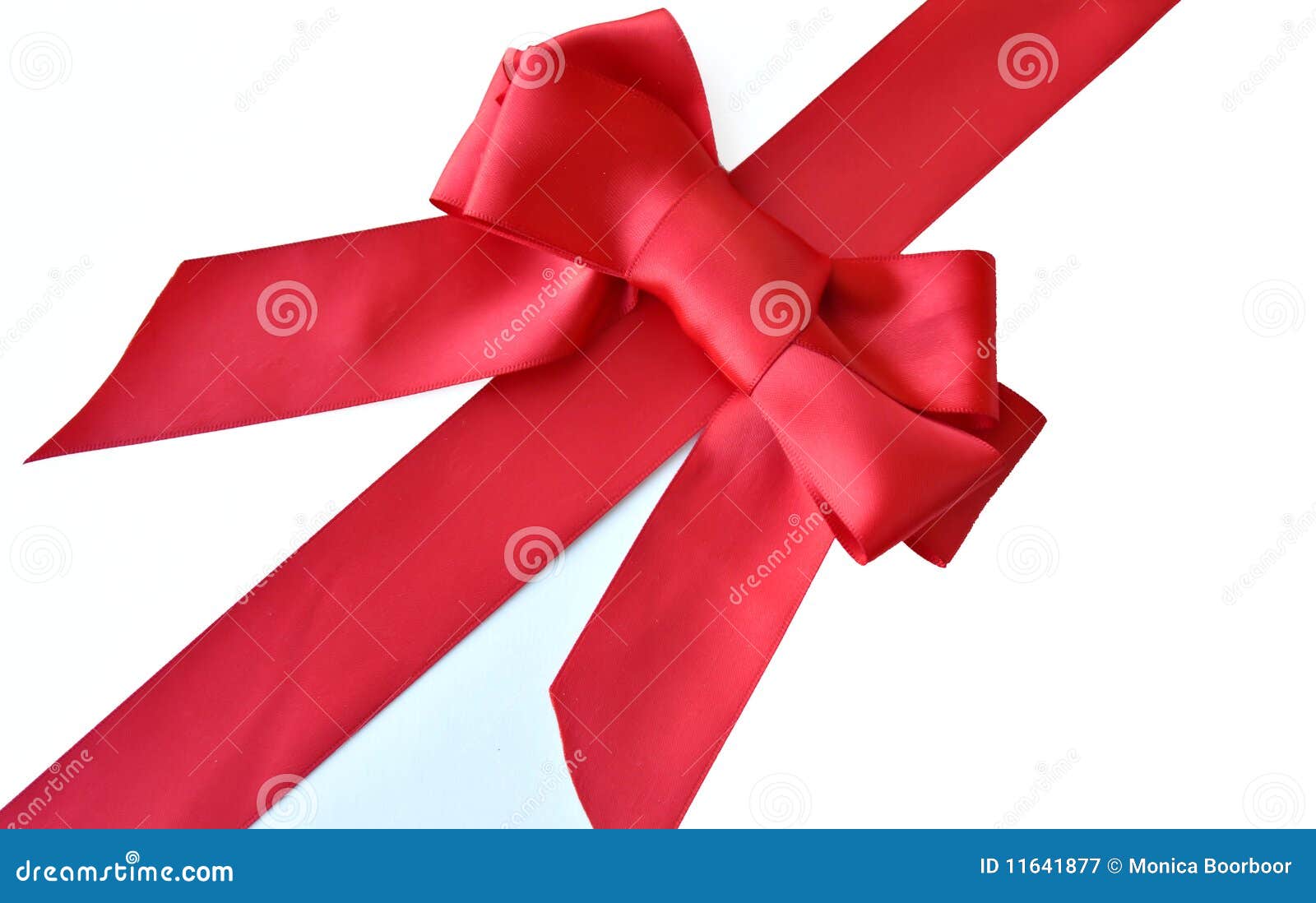 Red Bow and Ribbon Gift Wrap Stock Image - Image of package, ribbon ...