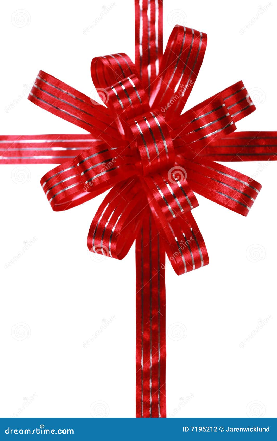 Red bow and ribbons stock photo. Image of isolated, overlay - 7195212