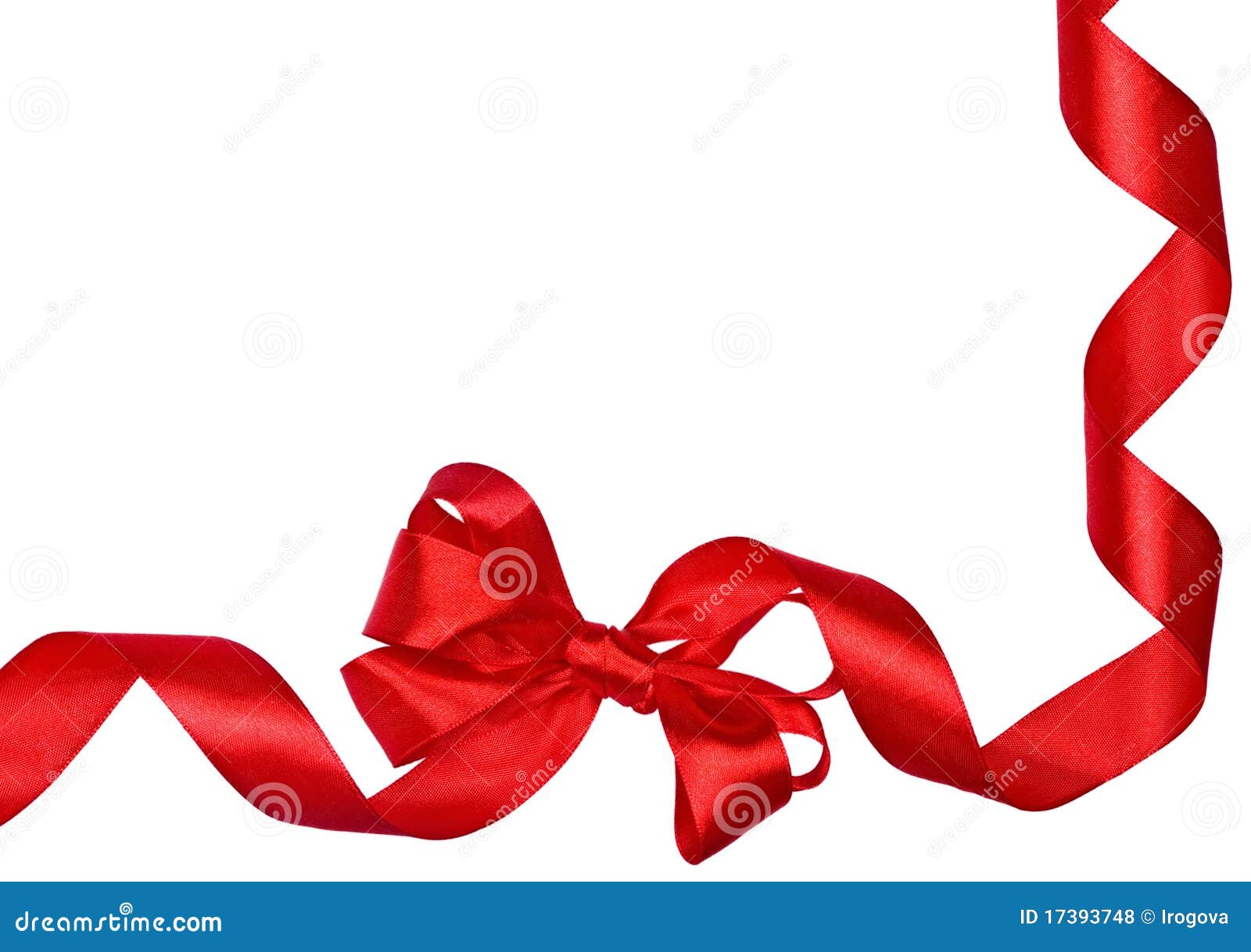 Red Bow ribbons border stock photo. Image of decor, message - 17393748