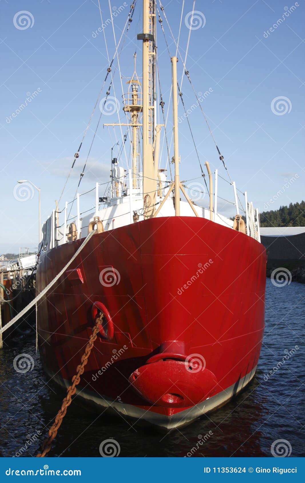 Red bow ship. stock photo. Image of bright, museum, anchor - 11353624