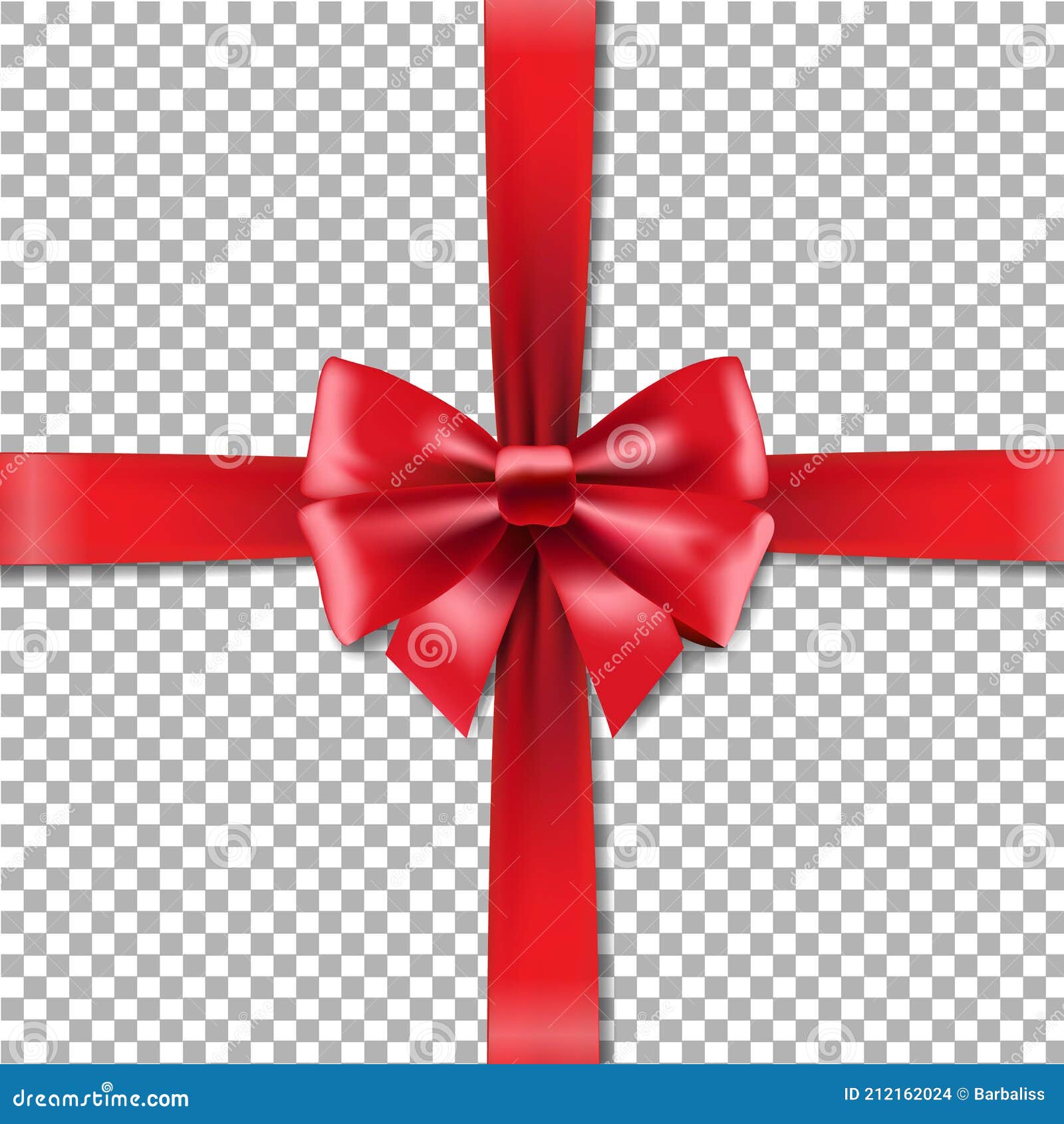 Red Bow in Transparent Background Stock Vector - Illustration of retail ...