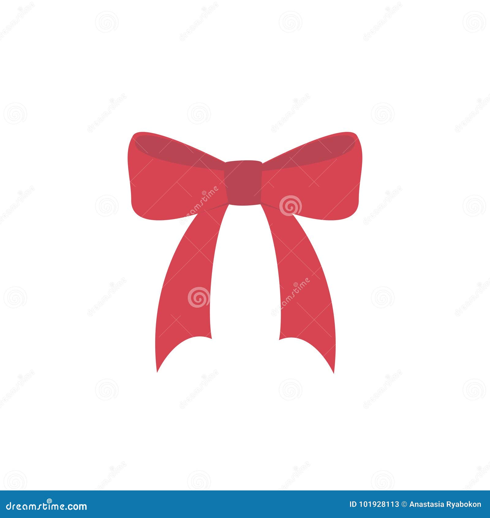 Red Bow Vector Illustration Stock Vector - Illustration of template ...