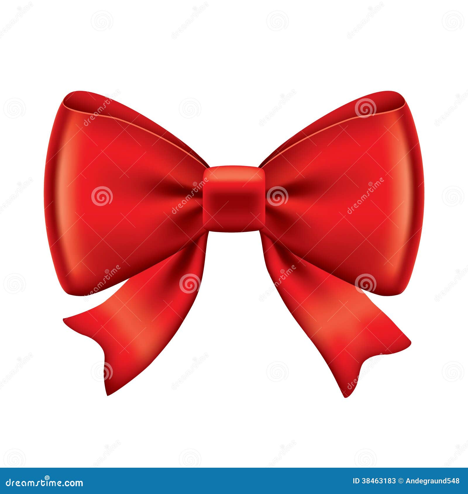 Red Bow Vector Illustration Stock Vector - Illustration of surprise ...