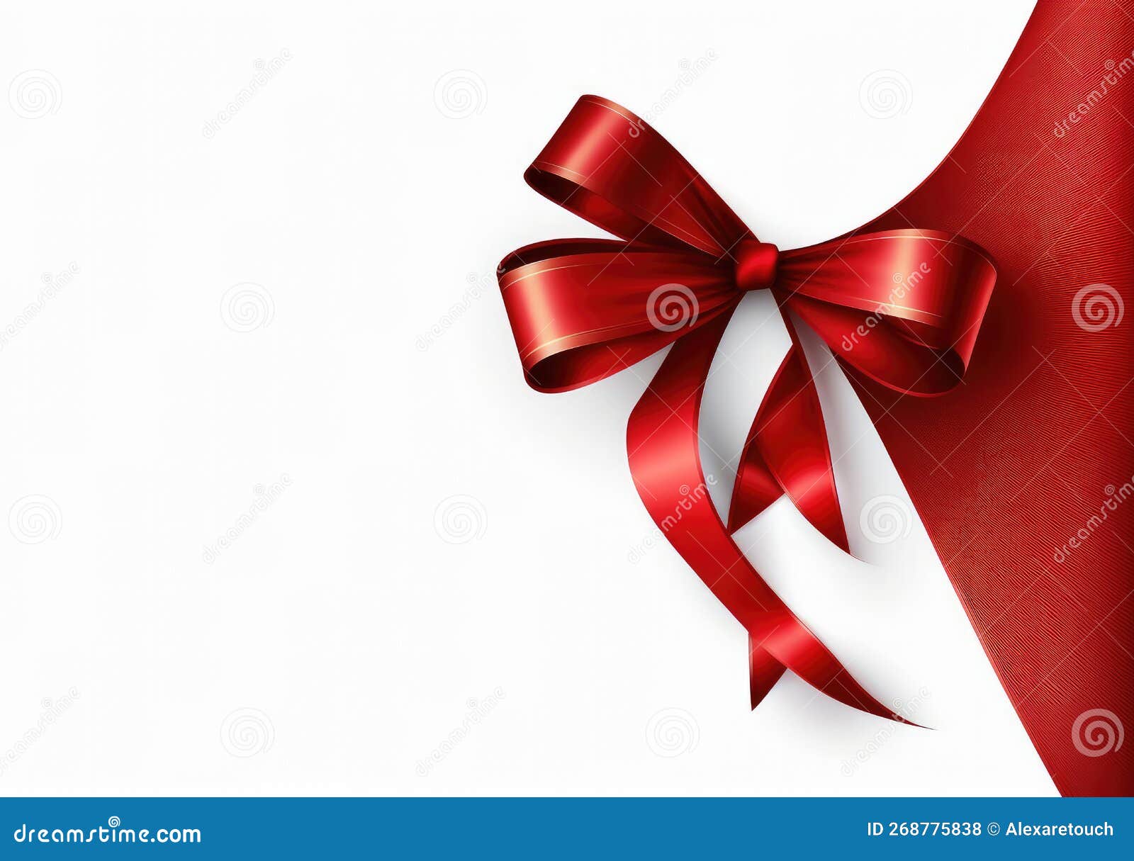 Red Bow on a White Background.congratulation Stock Photo - Image of ...